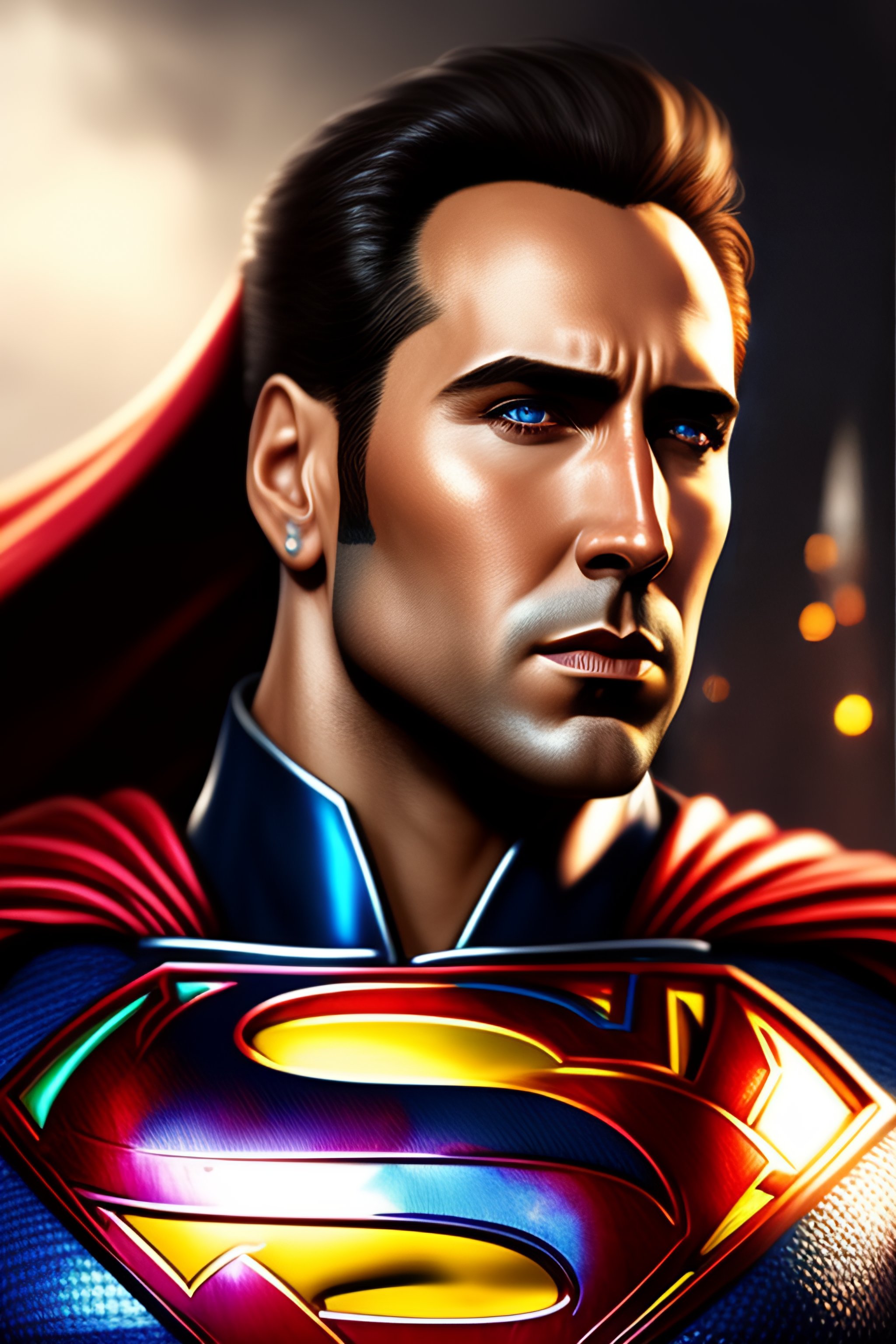 Lexica - Portrait of a warhammer superman, epic, tragic, military art ...