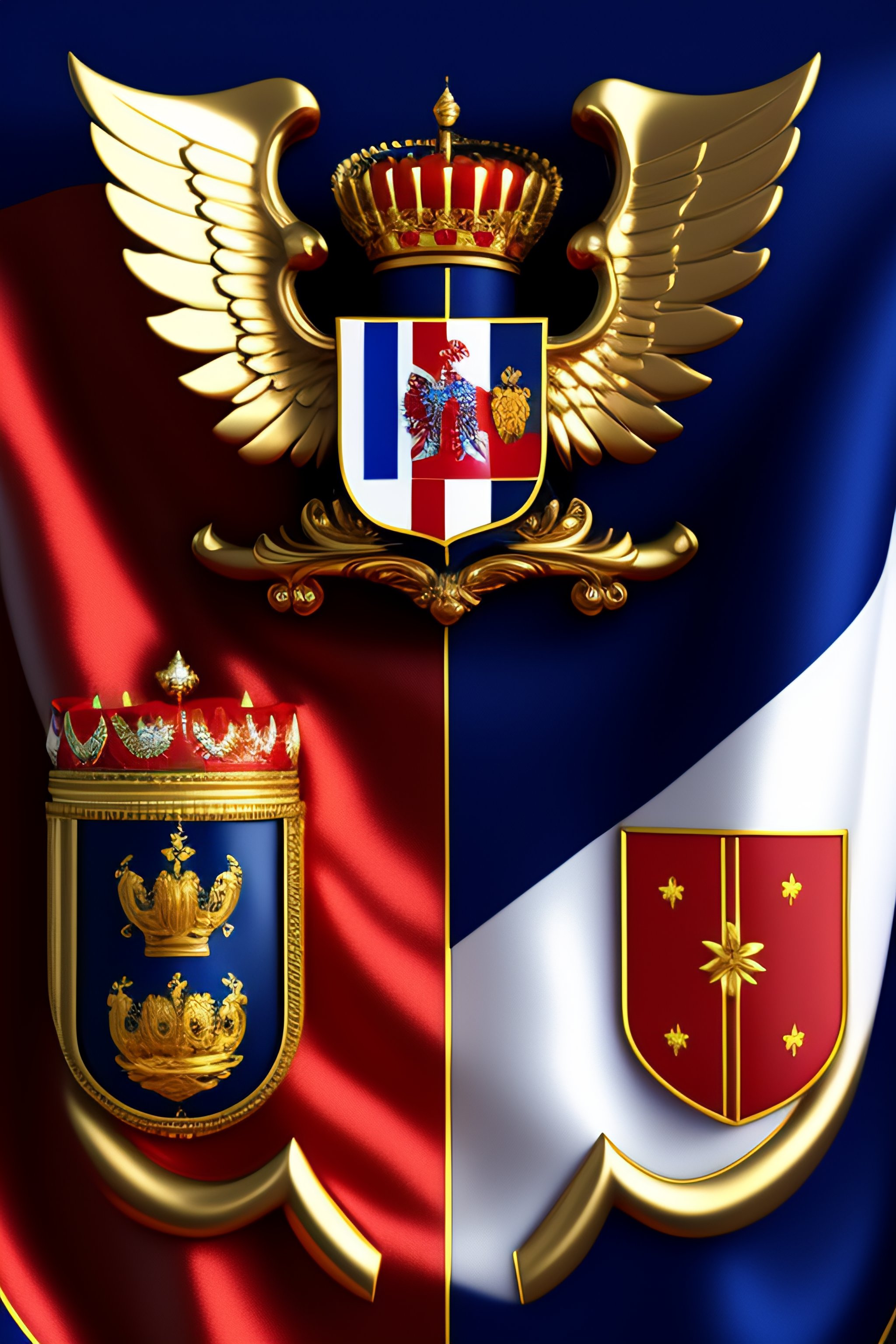 Lexica - /imagine prompt: coat of arms + royal coat of arms + heraldic ...