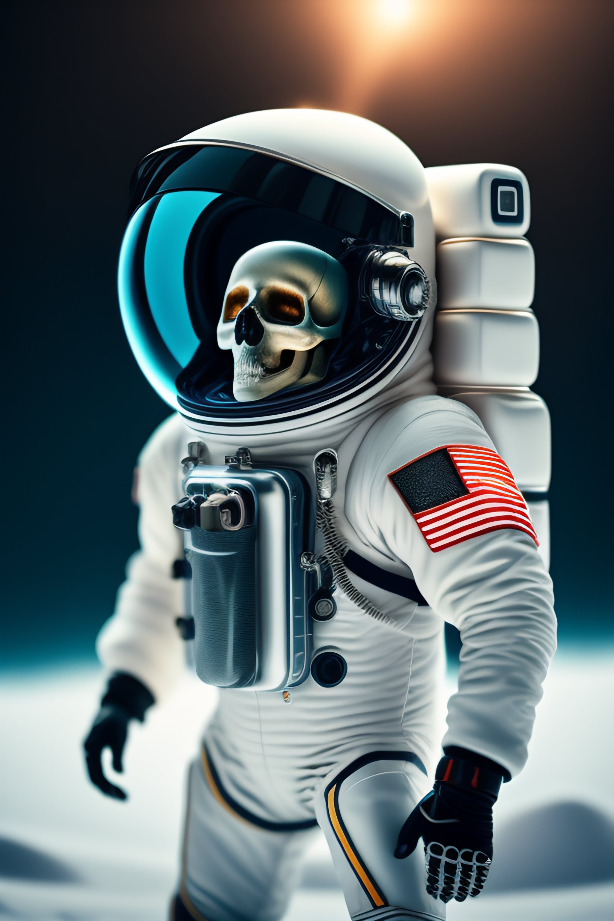 Lexica - Skeleton astronaut