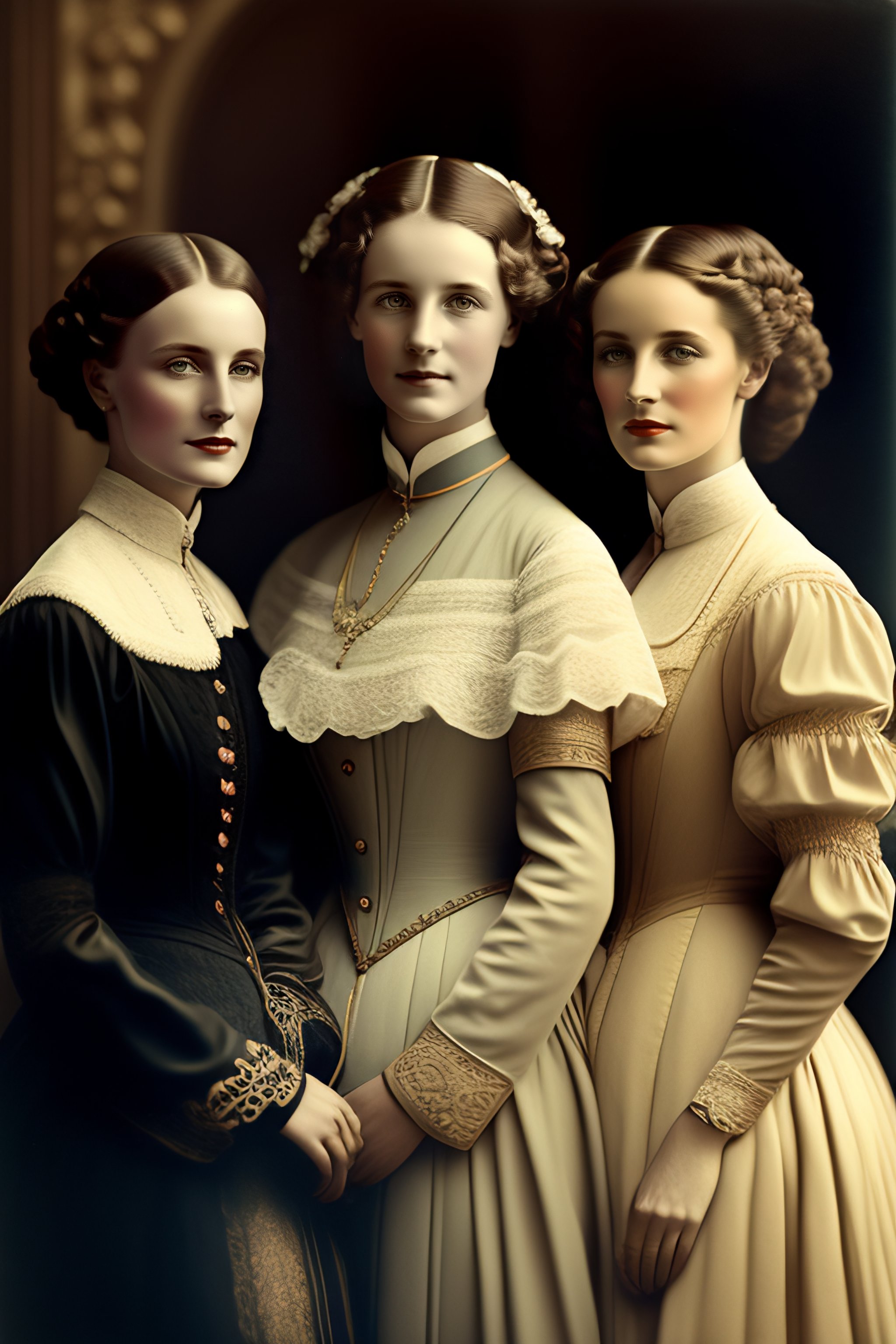 Lexica - Edwardian three sisters photo