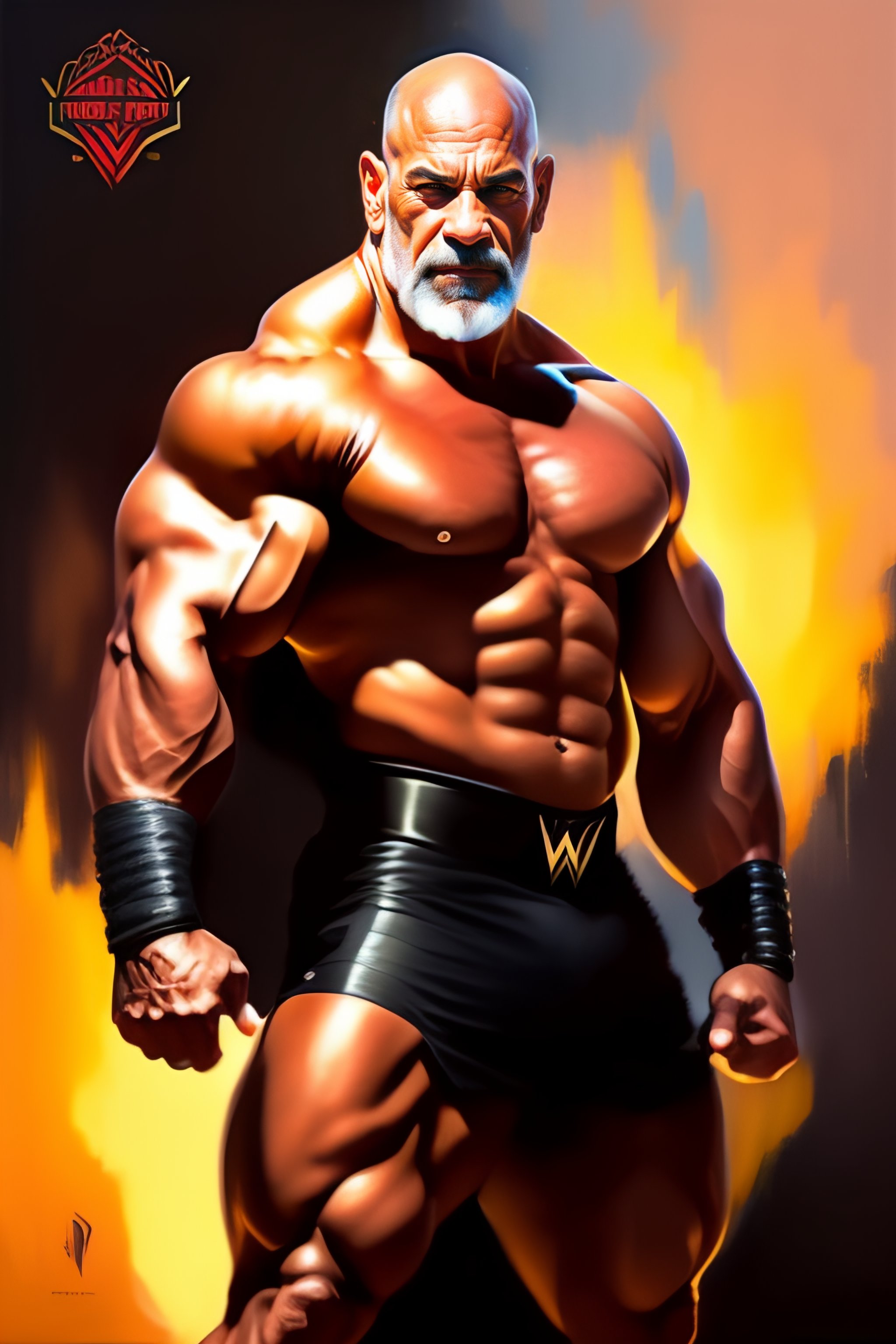 Lexica - Muscular wwe Goldberg performing one of his signature moves ...