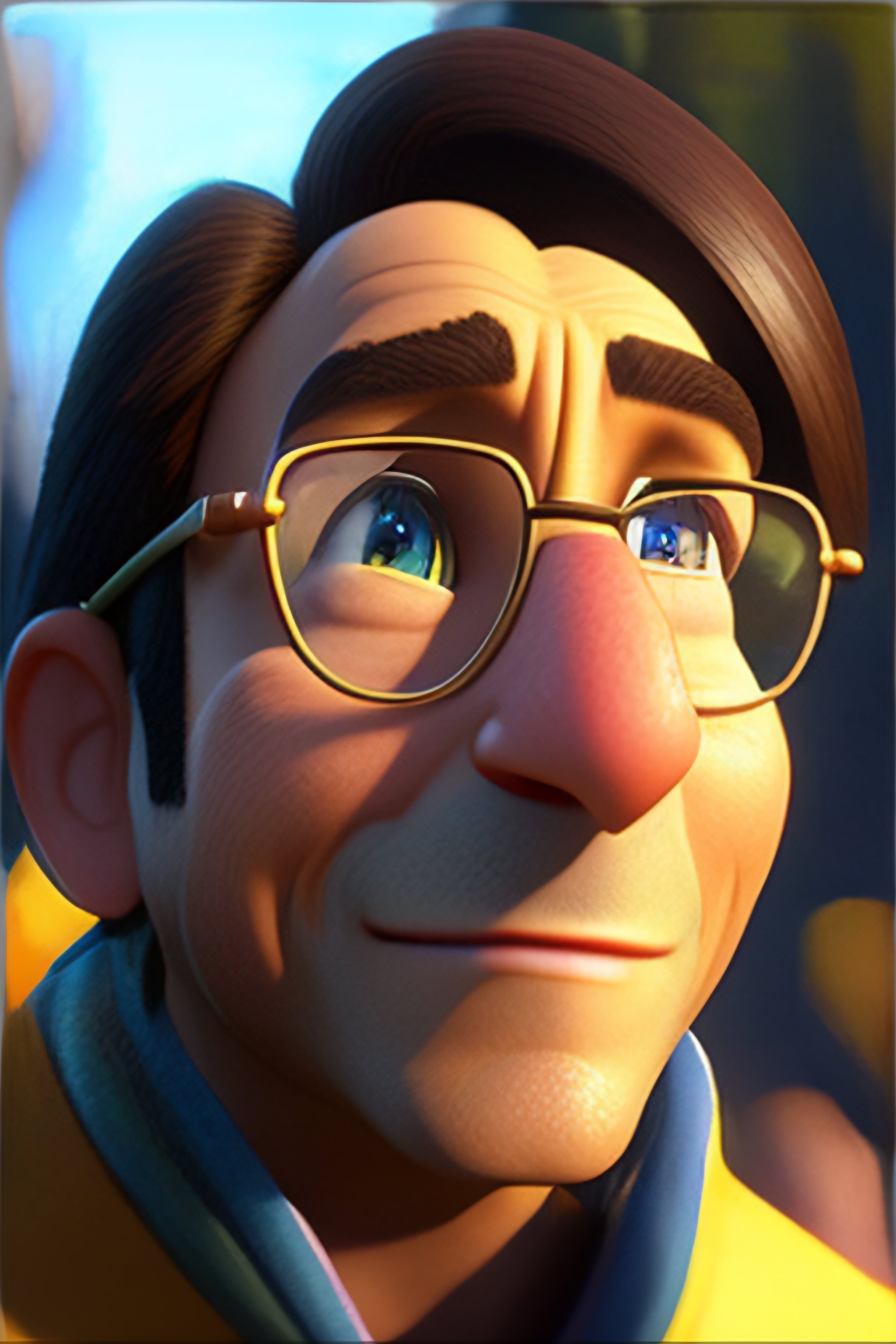 Lexica - Jon oliver as a pixar disney character from up 2 0 0 9 unreal ...