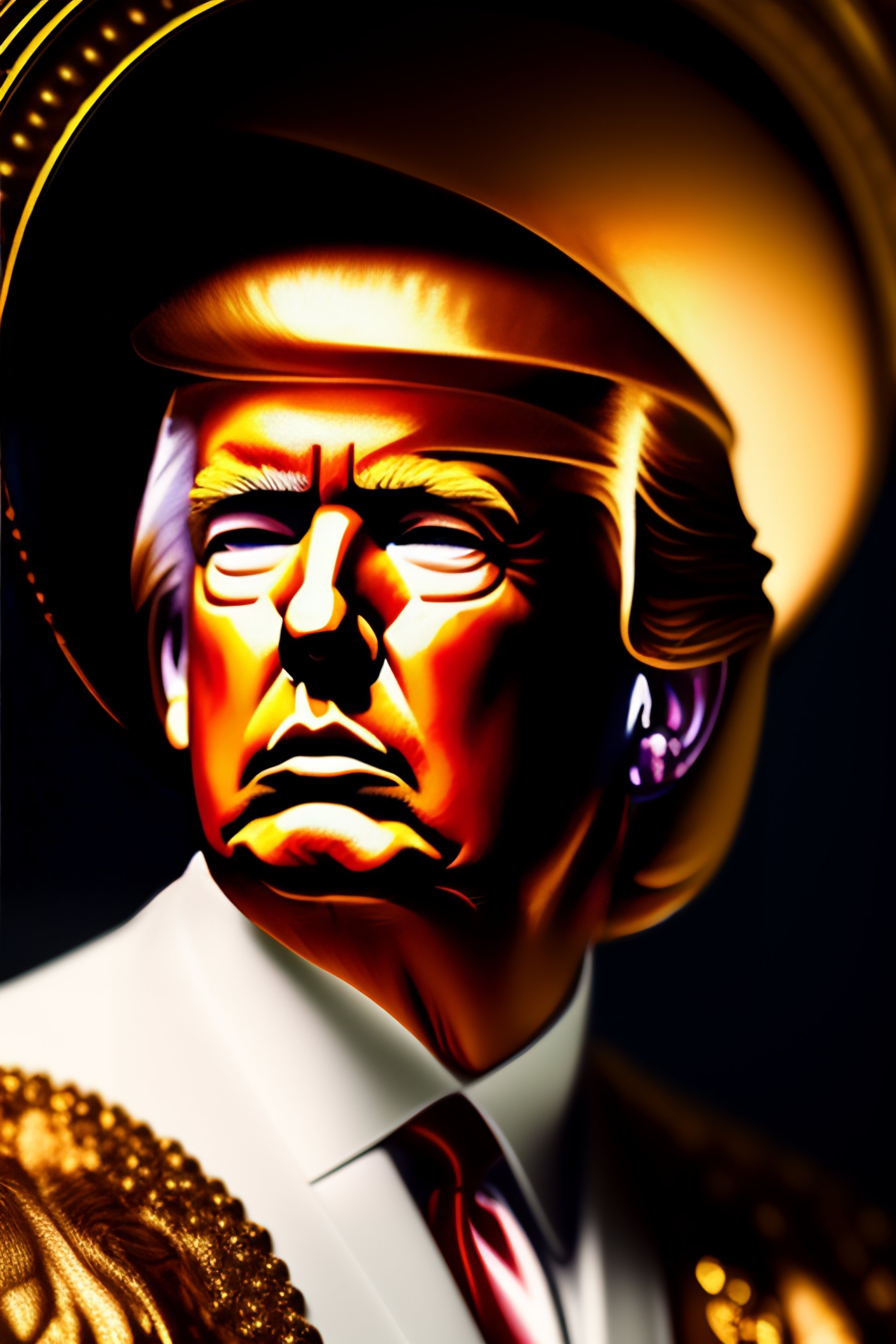 Lexica - Donald trump as god, heaven, portrait, renaissance painting ...