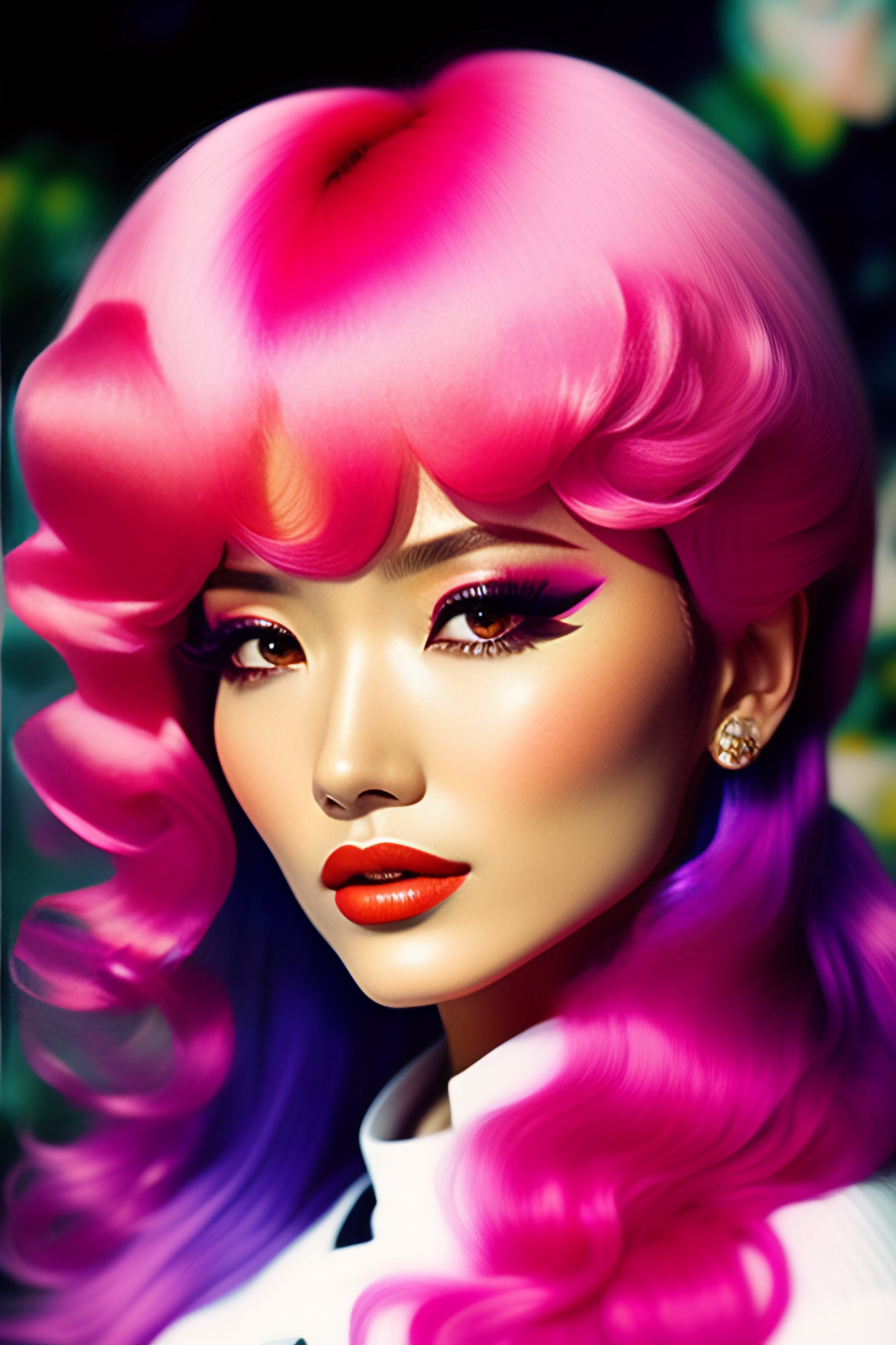 Lexica - 90's vintage anime,pink hair