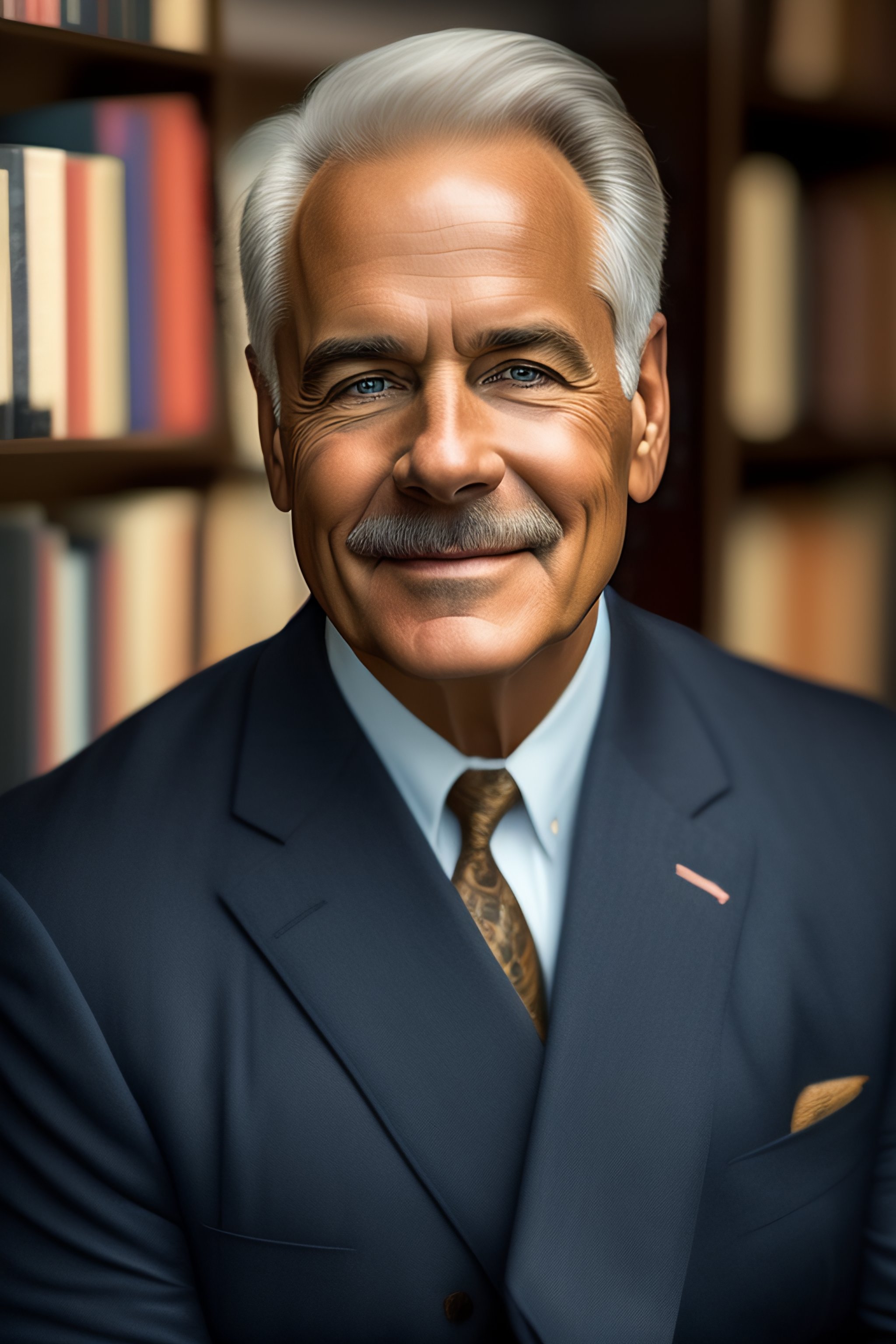 Lexica - Portrait of an artistic all american male writer over 55