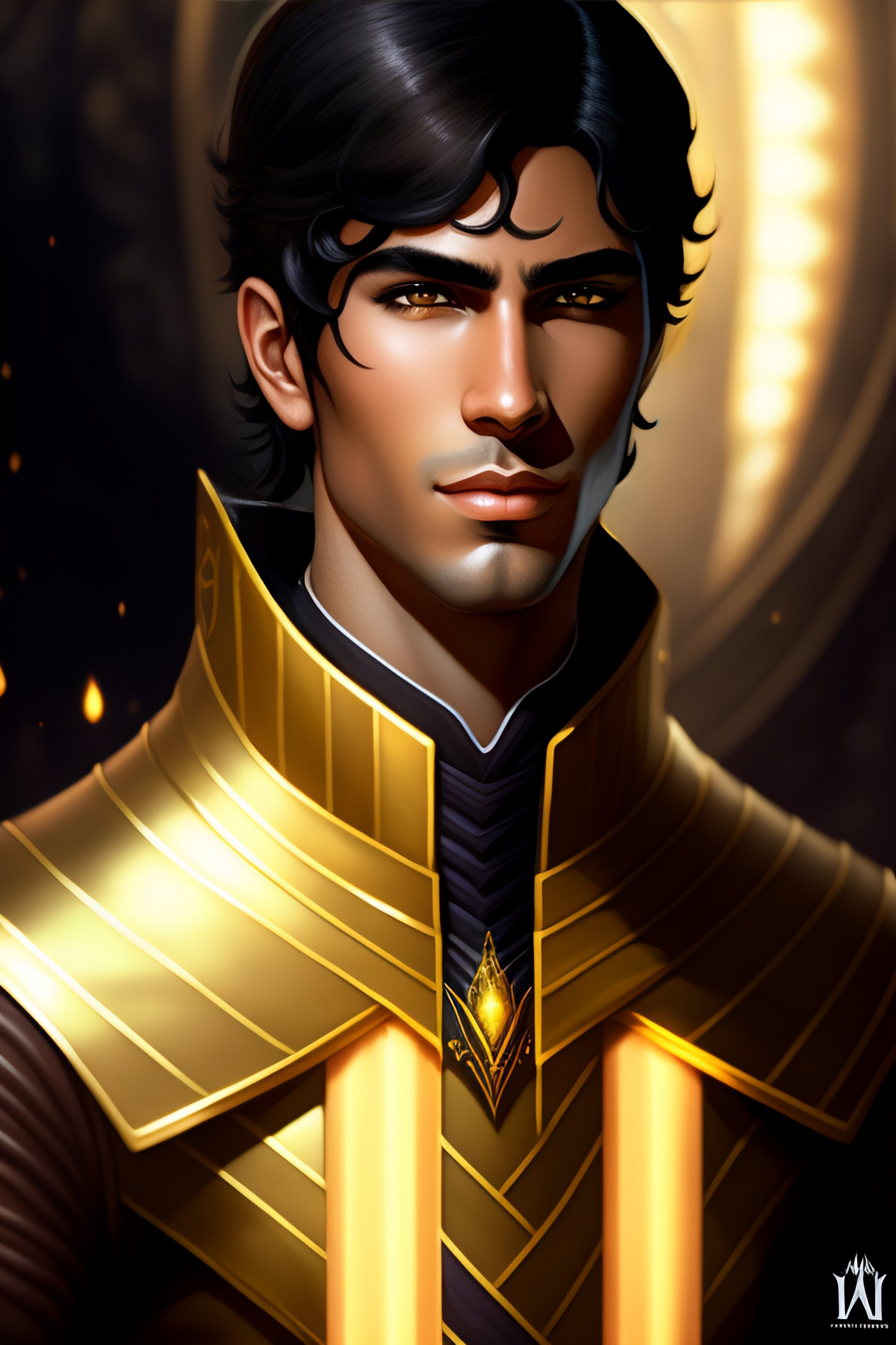 Lexica - Magic the gathering, Planeswalker, Black hair, Black and Gold ...