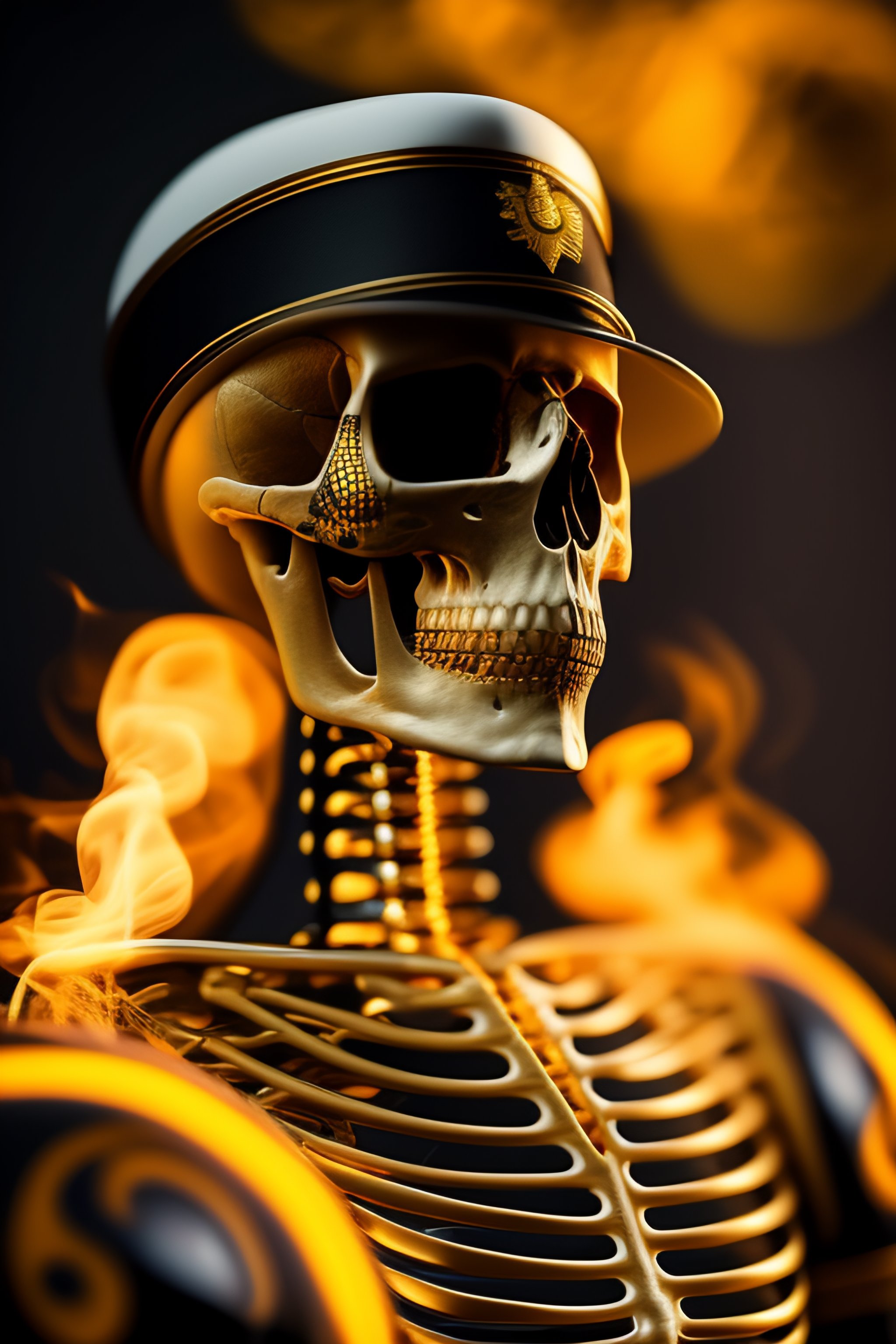 Skeletons On Fire Eyes