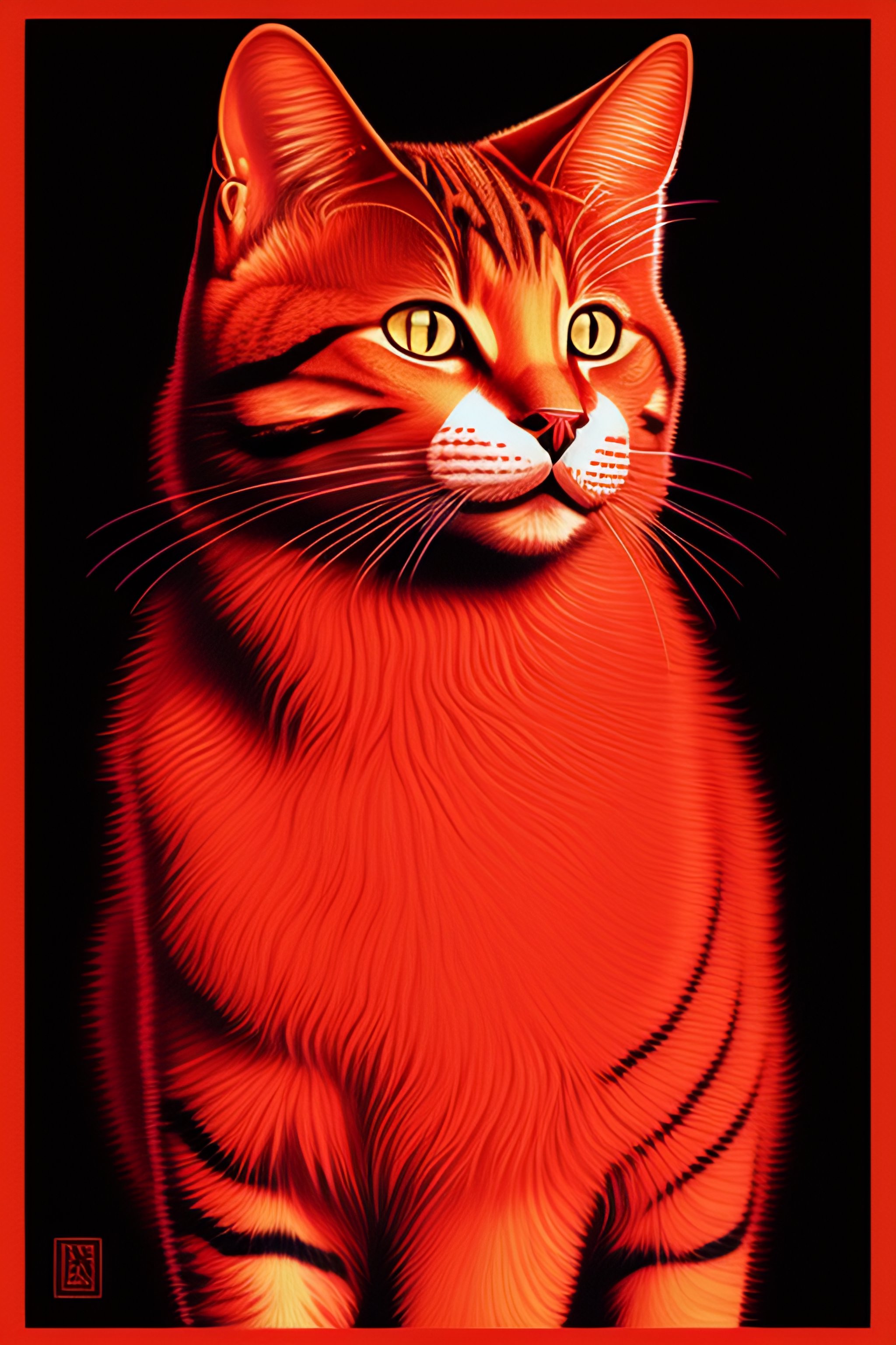 Lexica - Drawing of anthropomorphic furry cat smiling in the style of ...