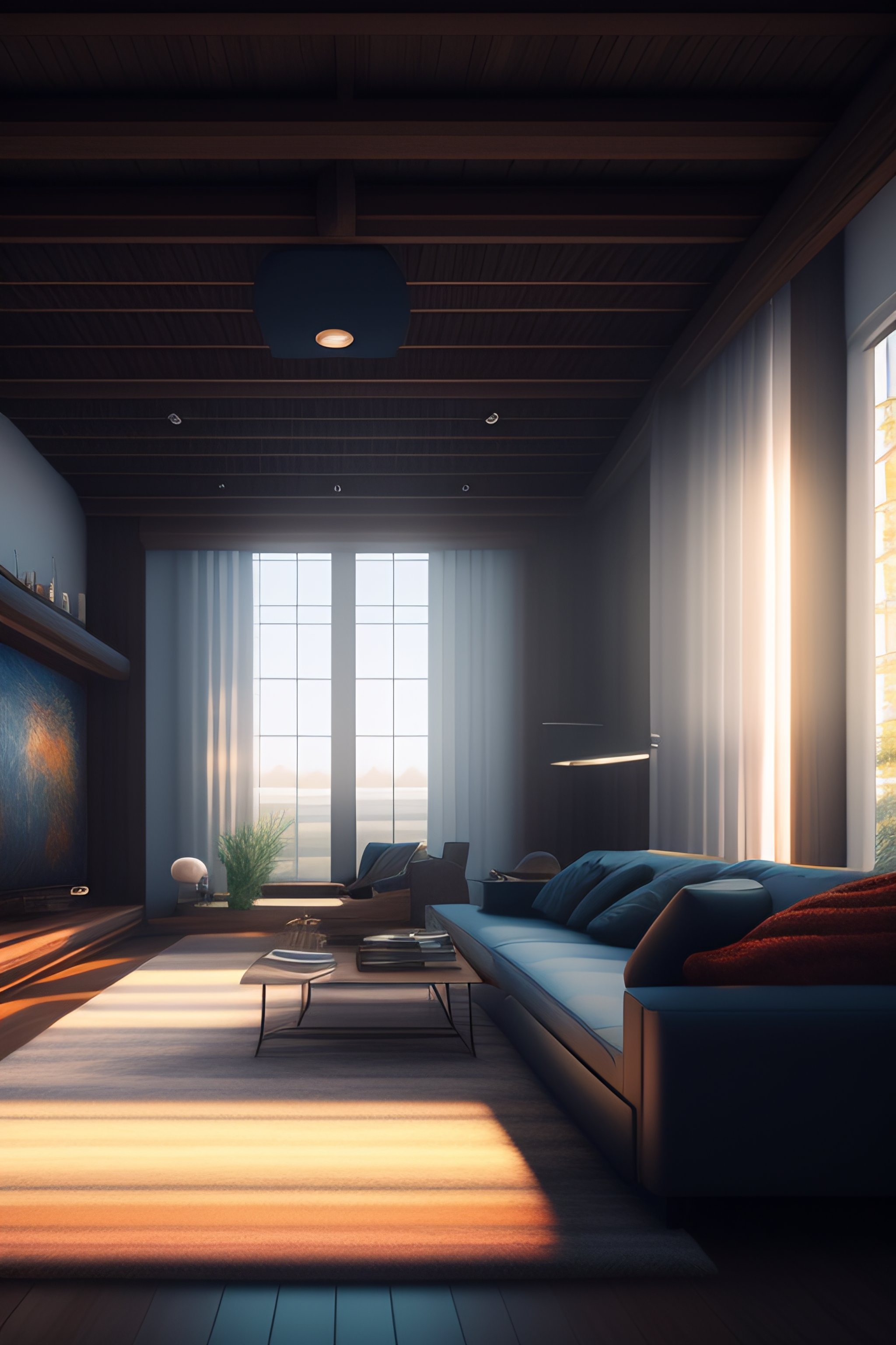 Lexica - Big room in great plains style, hyper-detailed, sharp focus ...