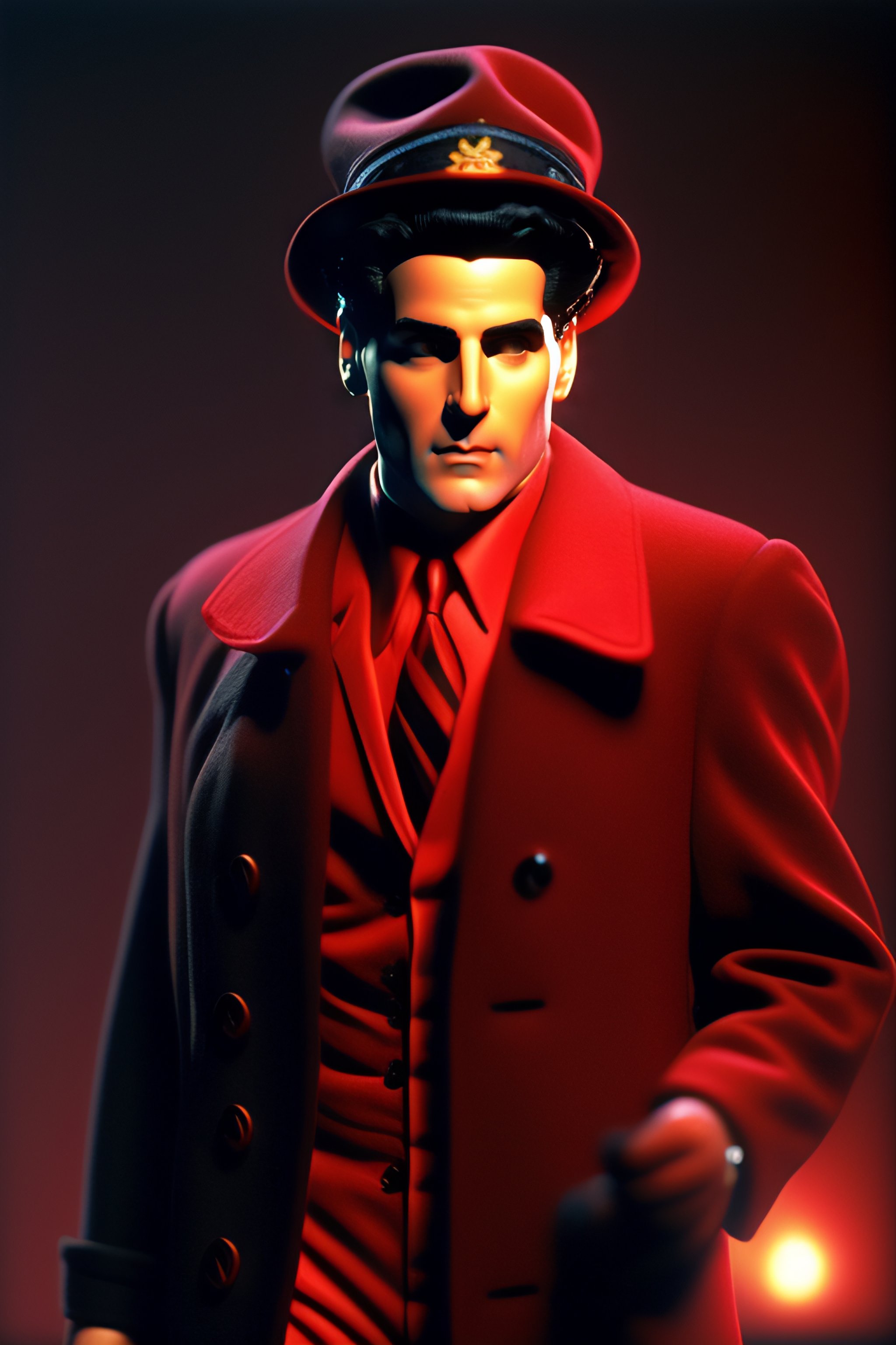 Lexica - Jim hanson puppet with wires coming out. in a blackbackground ...