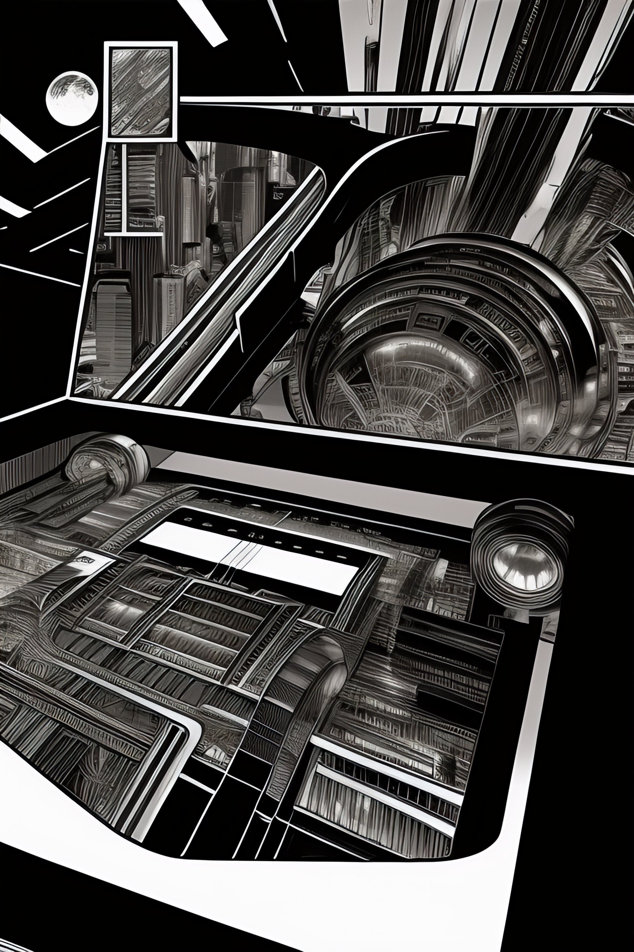 Lexica - A comic book panel about robots taking over the world ...