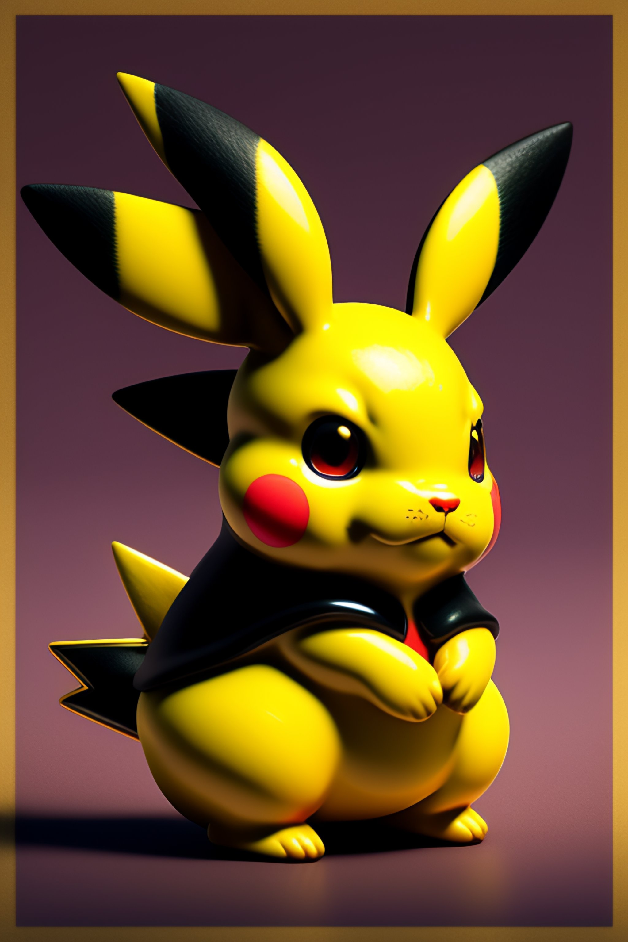 Lexica - Black pikachu