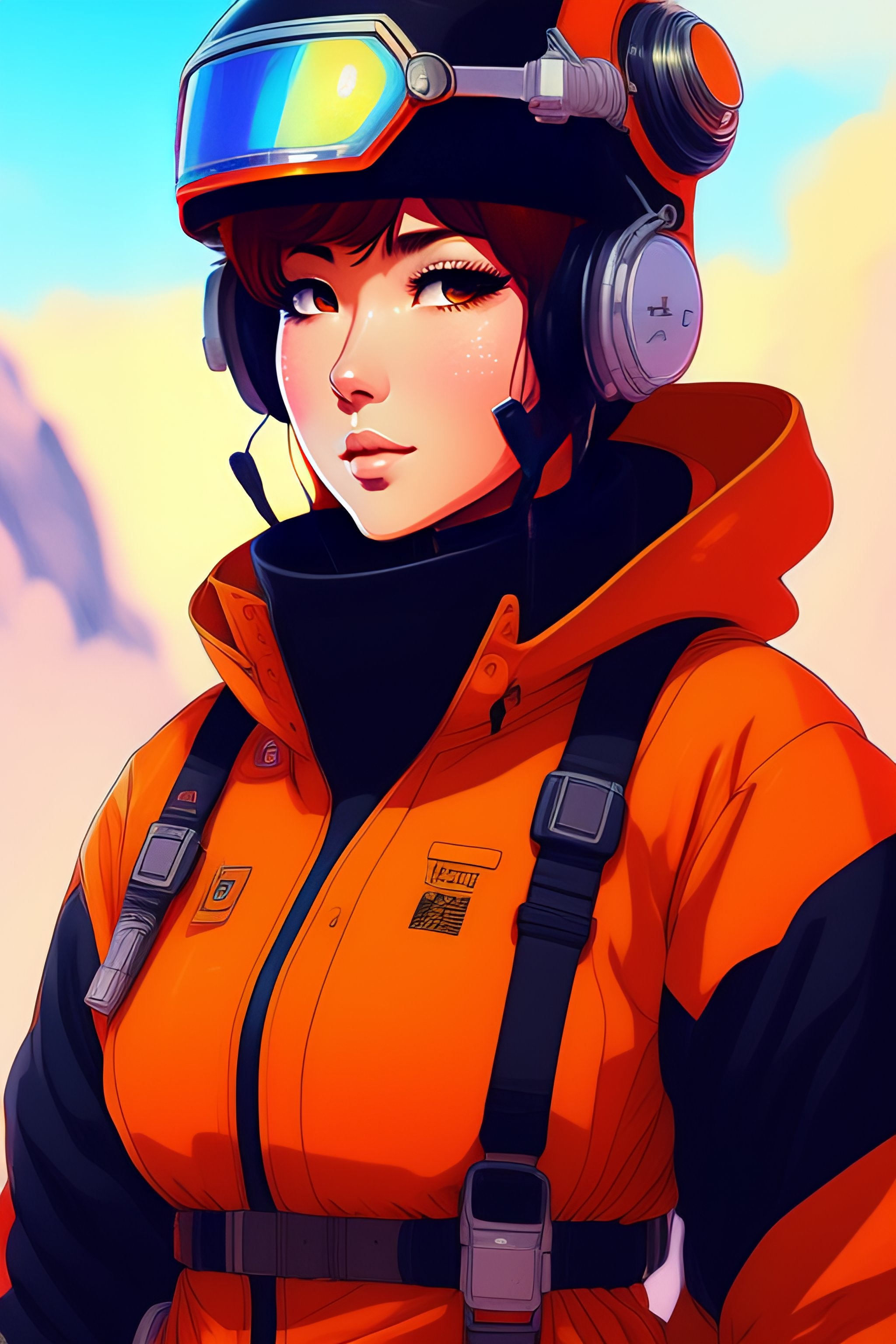 Lexica - A firefighter cyborg ,style of Laurie Greasley, studio ghibli ...