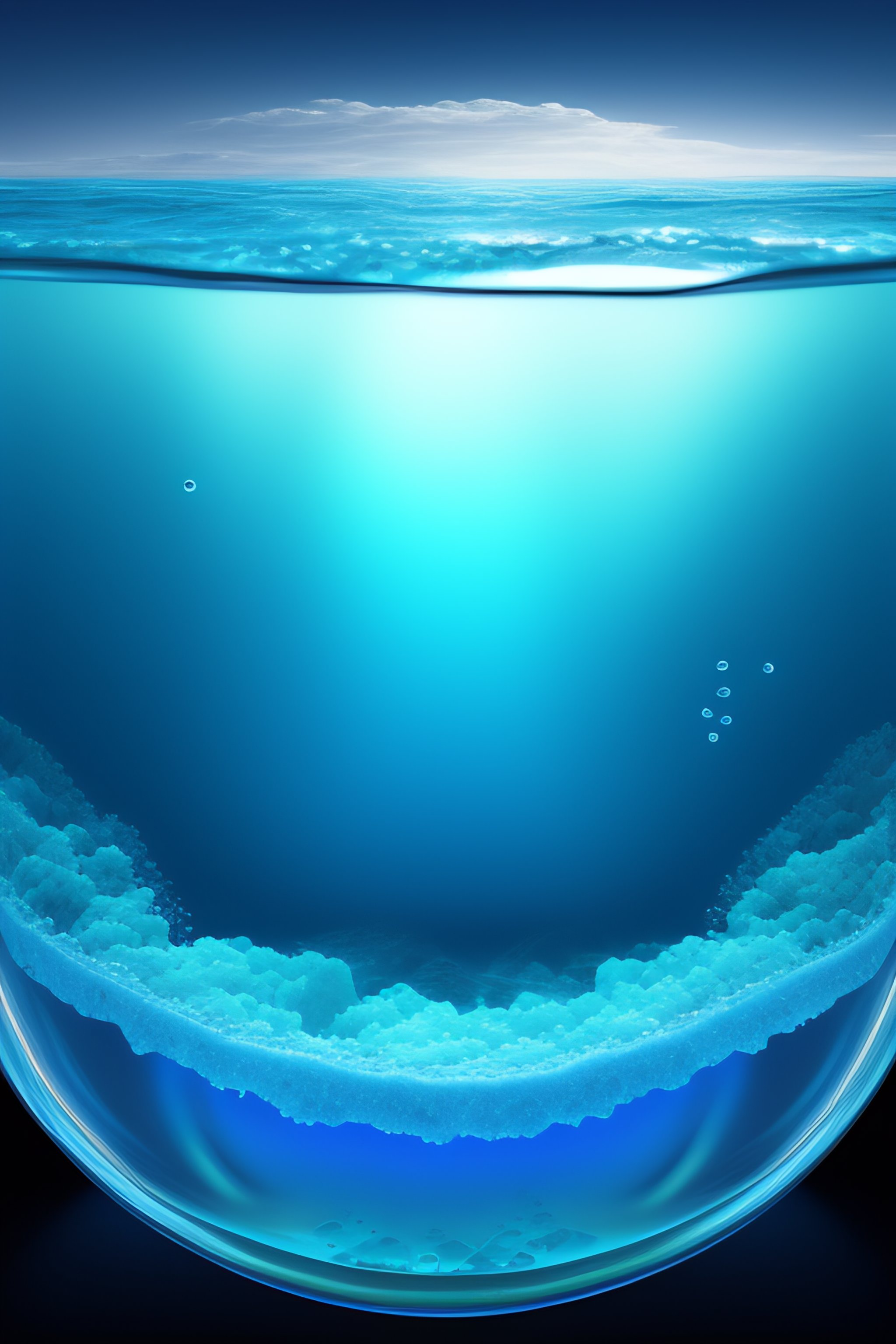 Lexica - Computer rendering inside of a natural water cellular ...