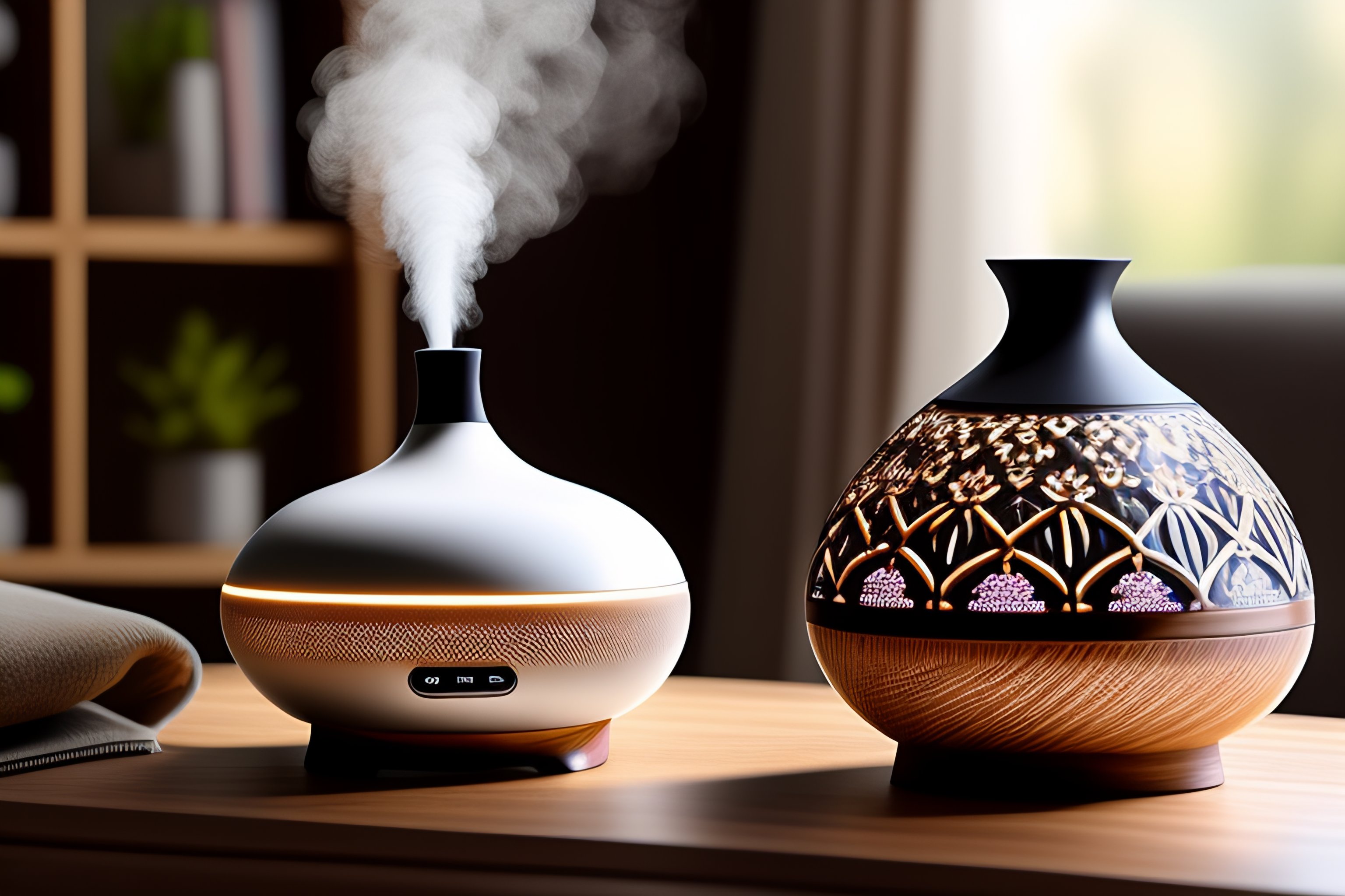 Lexica - Professional product photo of a ceramic essential oil diffuser ...