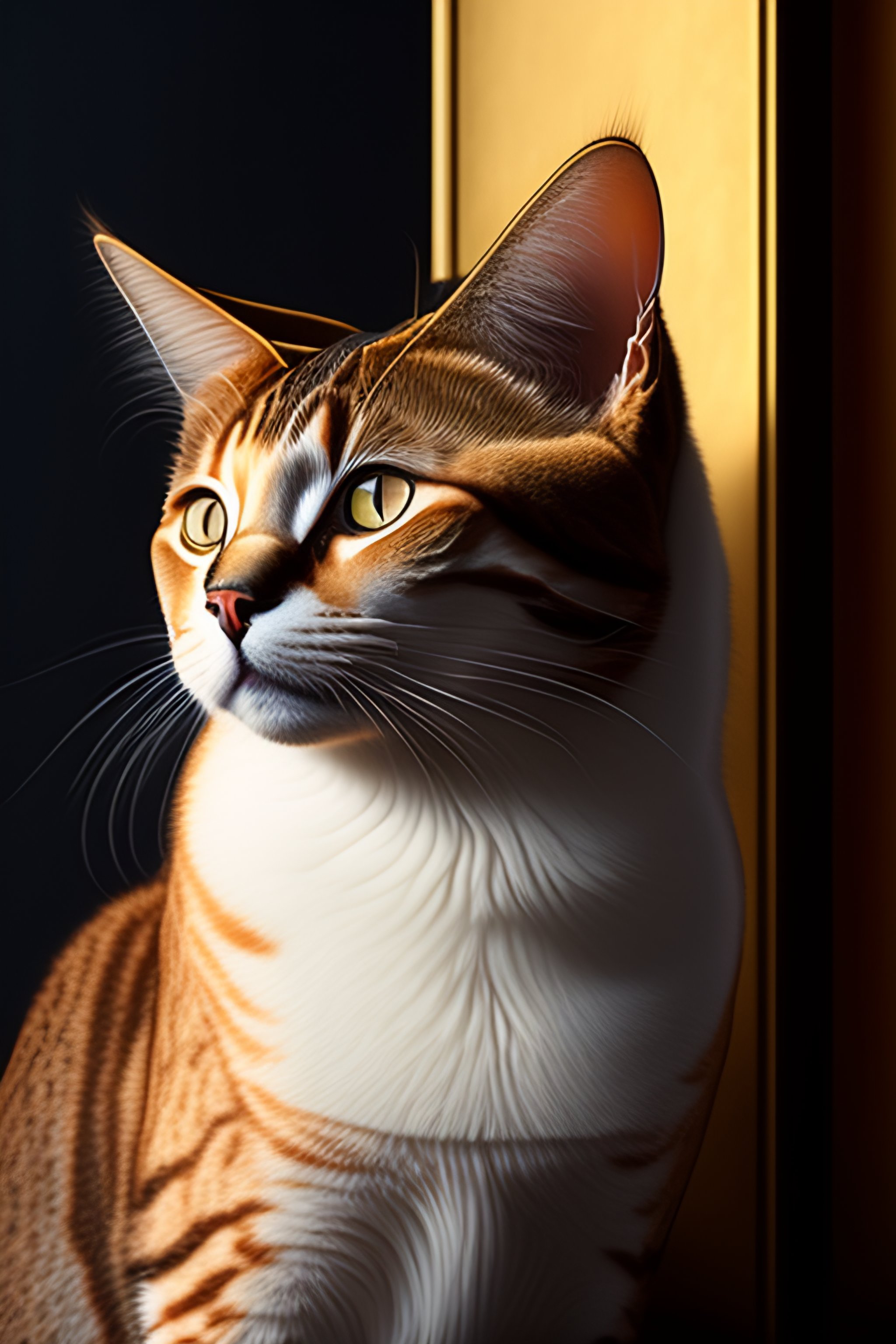 Lexica - Cat in caravaggio style