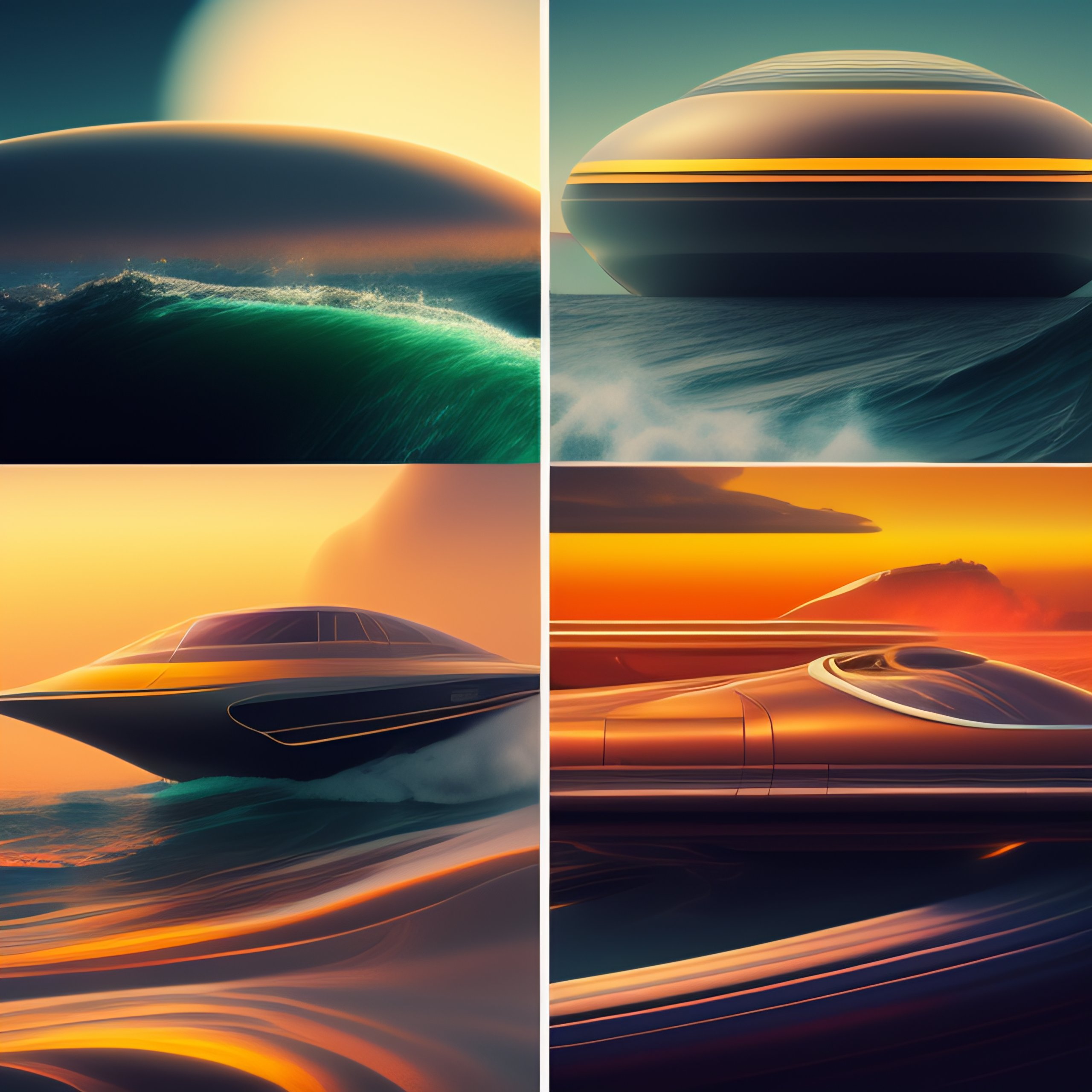 Lexica - Vintage CGI from the 70's-00's, retro futurism, waves, neo noir