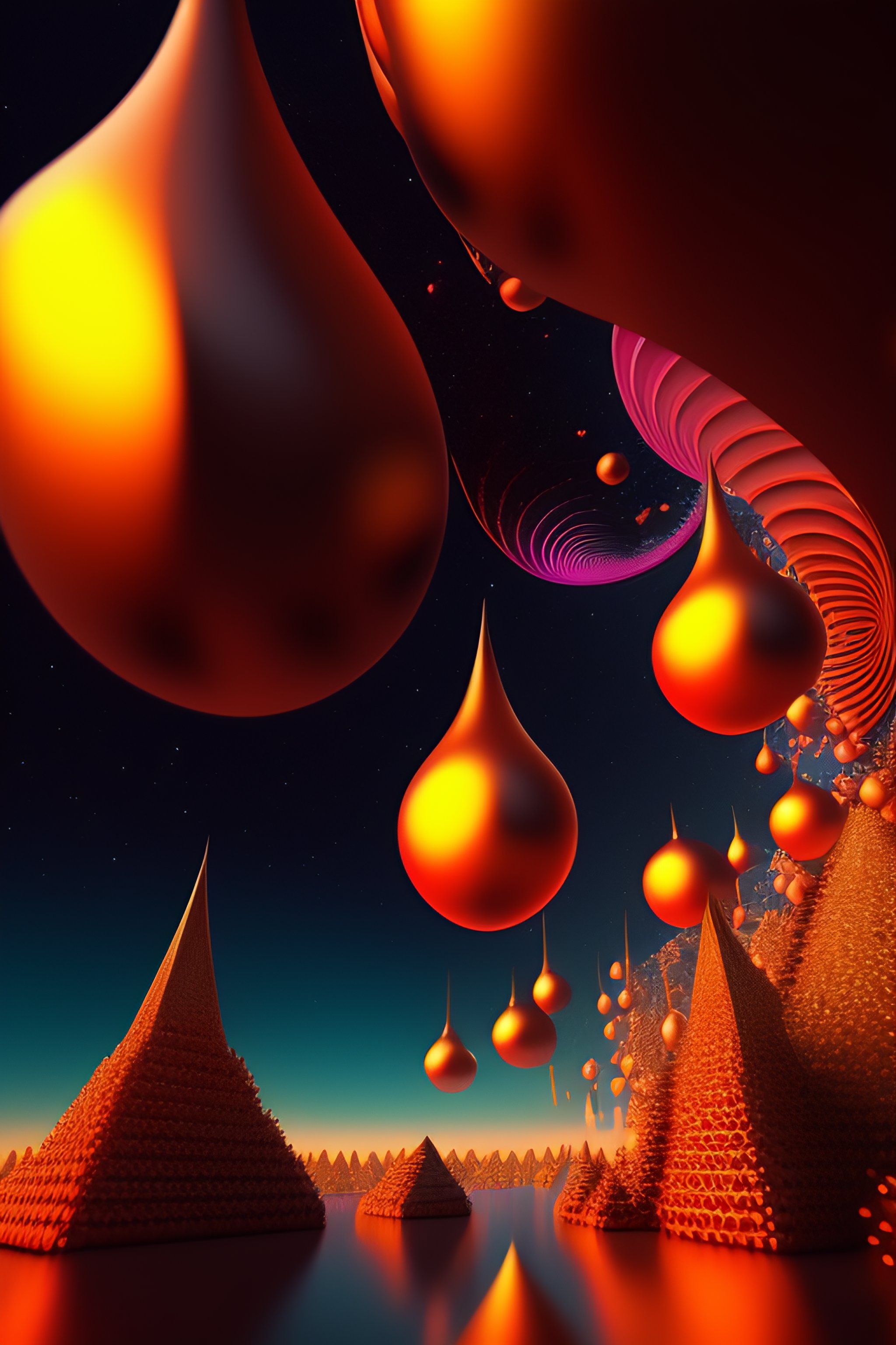 Lexica - 3d fractal background by Escher, psychedelic, mandelbulb 3d ...