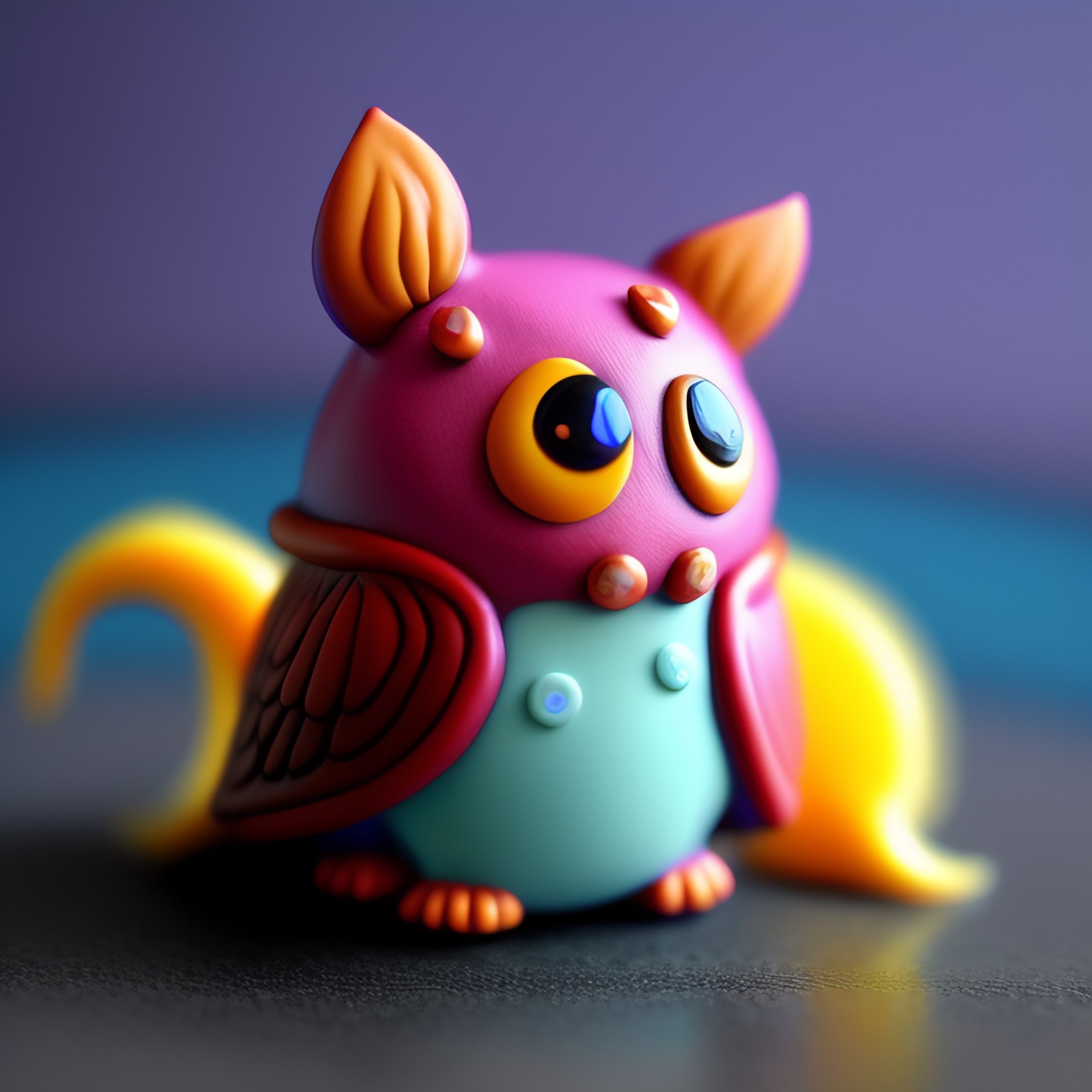 Lexica - Polymer clay fantasy creature