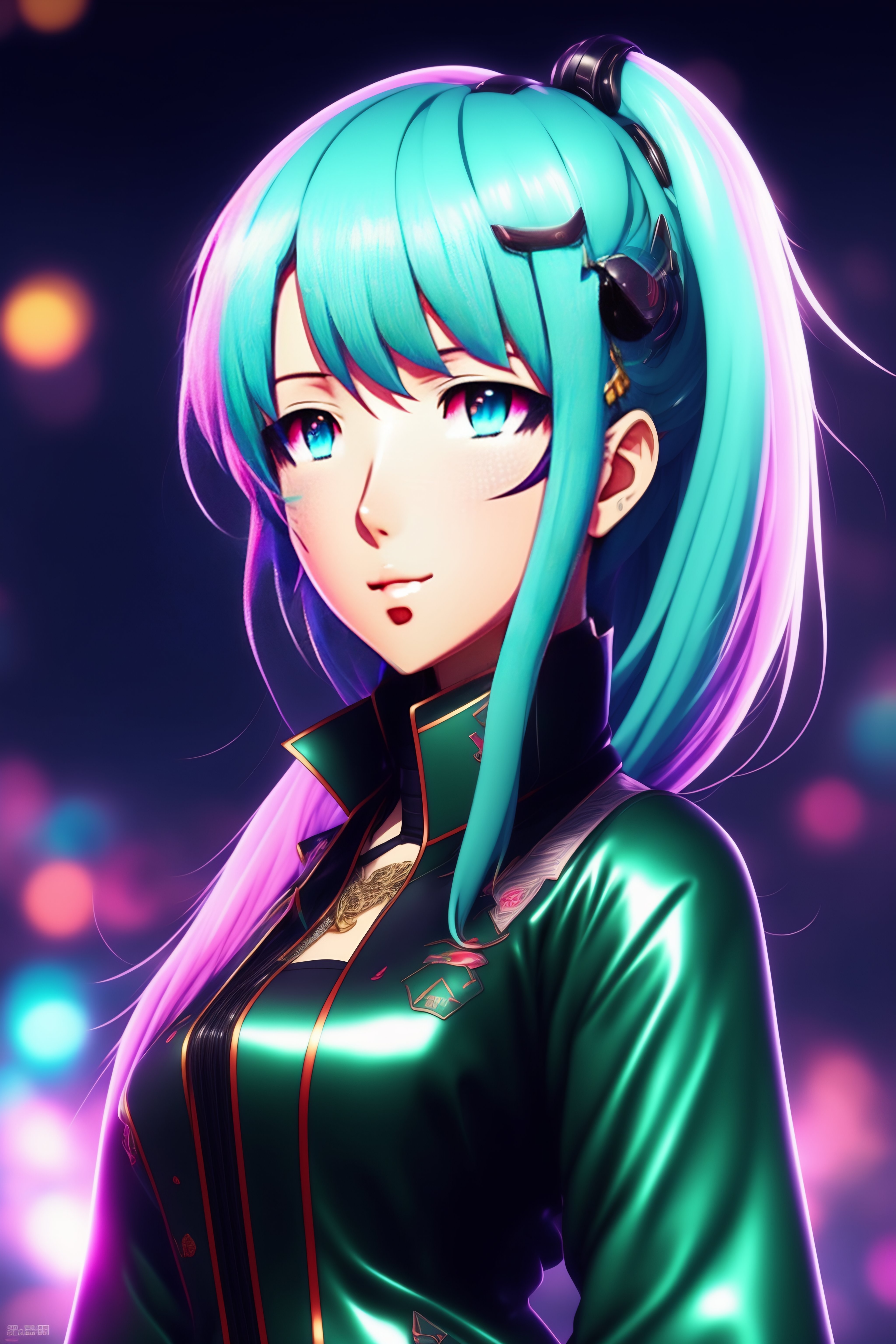 Lexica - Hatsune Miku, anime 90s style