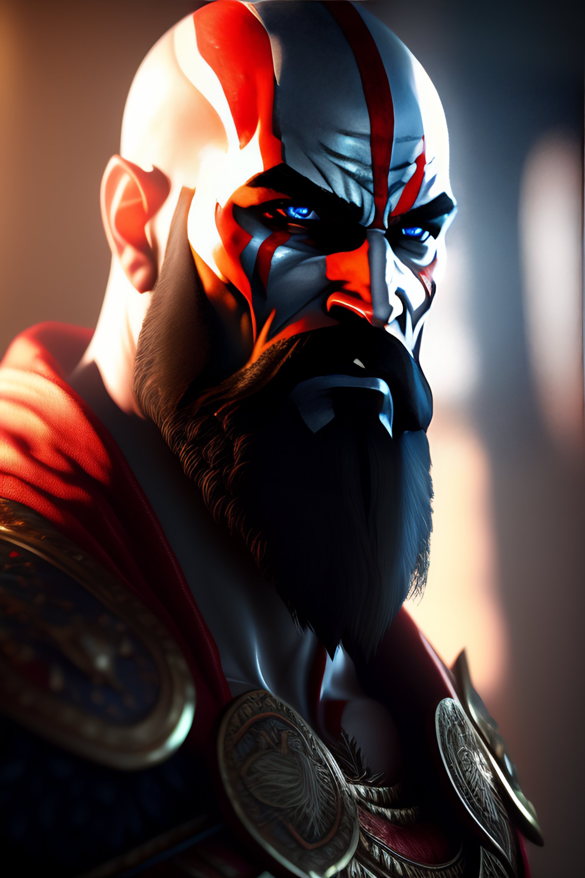 Lexica - Epic views of god of war, kratos, concept art, trending on ...