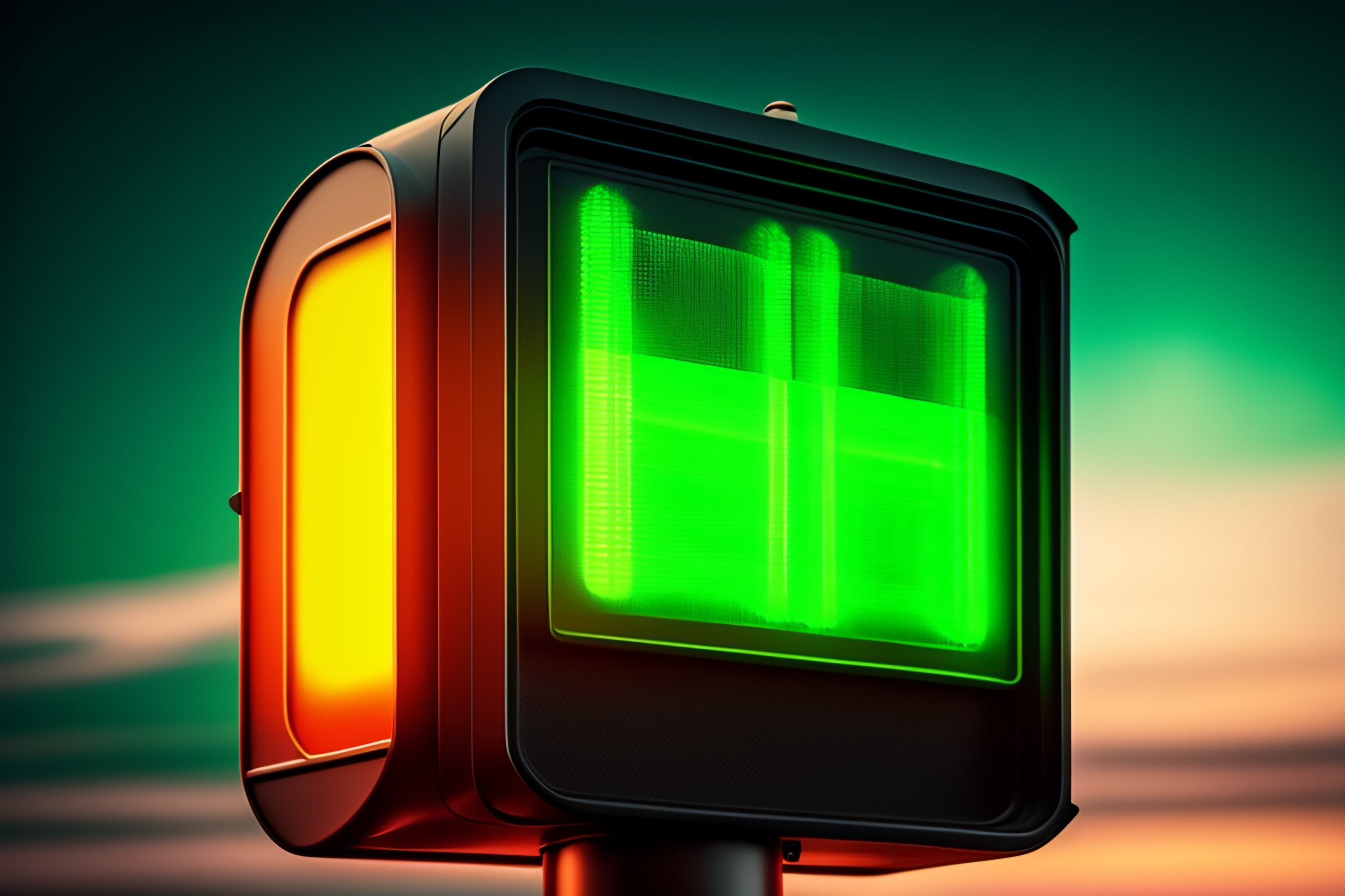 Lexica - Embellished green light traffic signal, 8k, expansive ...