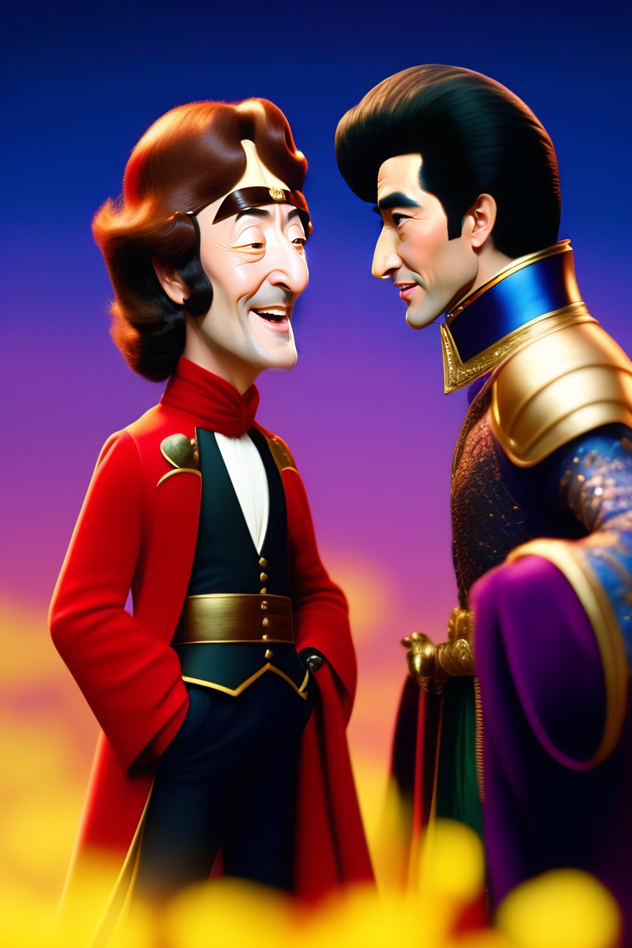 Lexica - Jhon lennon as prince charming and joko ono as an evil witch ...