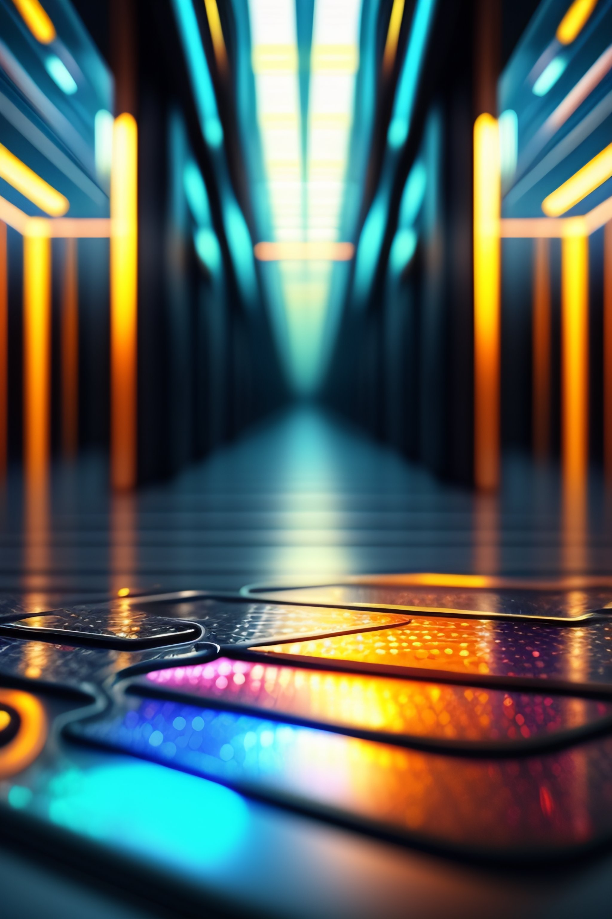 Lexica - Realistic digital matrix background