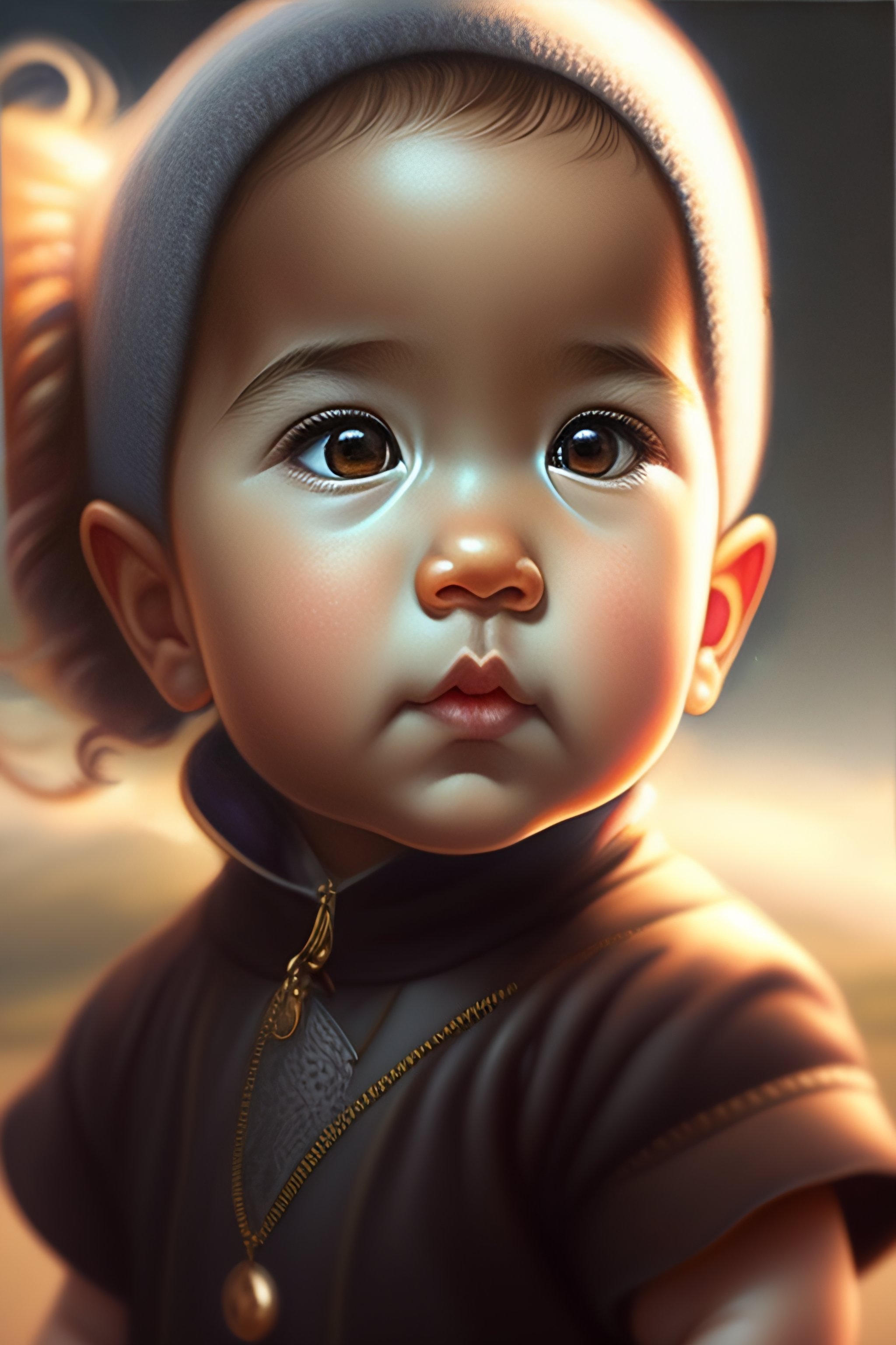 Lexica - Cute and adorable baby, surrealism ultrarealistic width : 8 3 ...