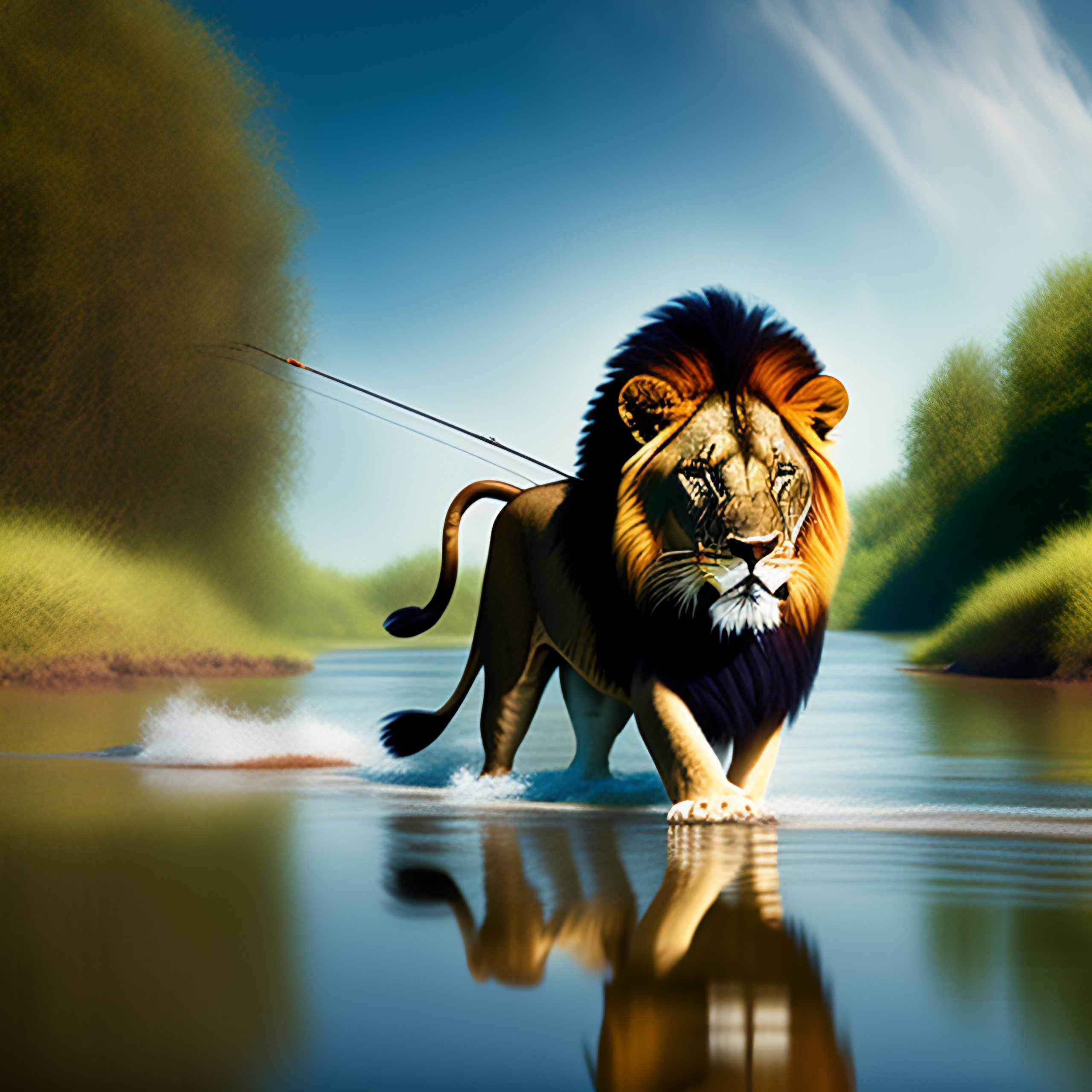 Lexica - A lion fishing