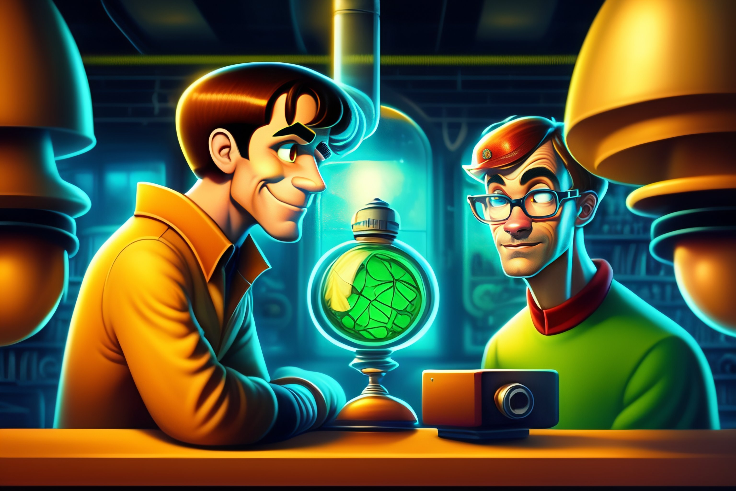 Lexica - A beautiful album cover with Scooby doo and shaggy scared in a ...