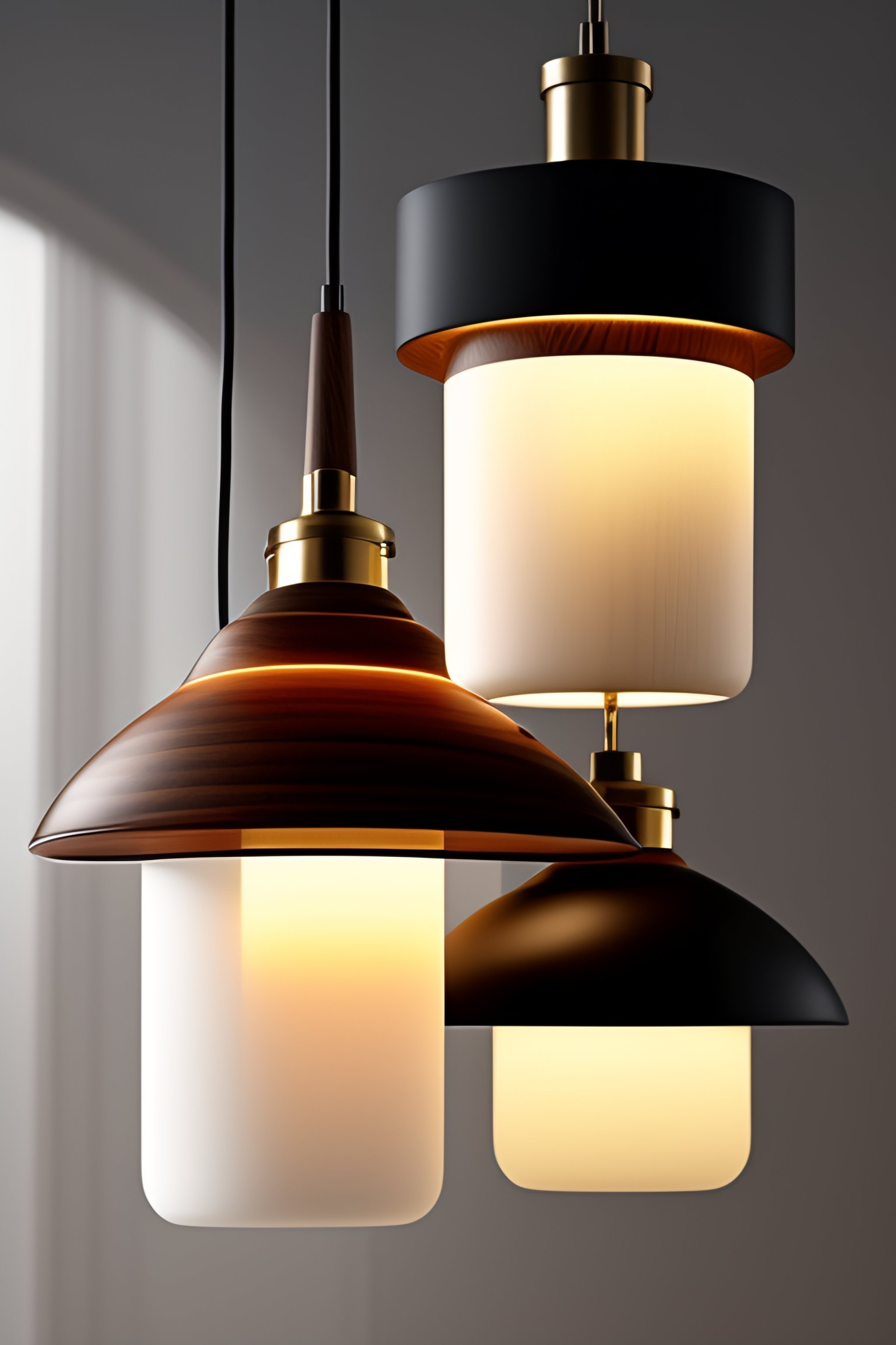 Lexica - Multi-Layer Wood Pendant lamps