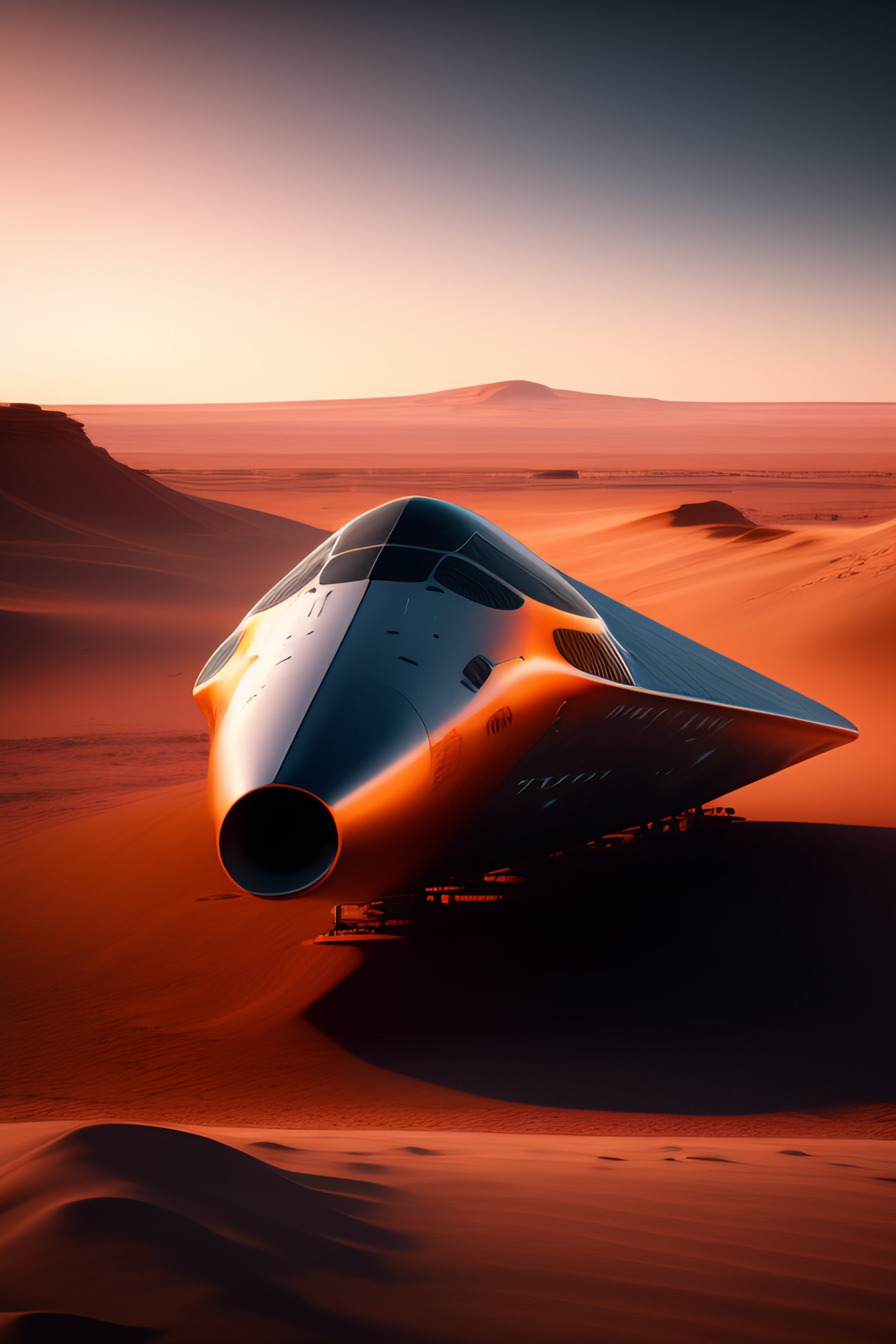 Lexica - Photograph of Spacex starship landed on a Mars realistic ...