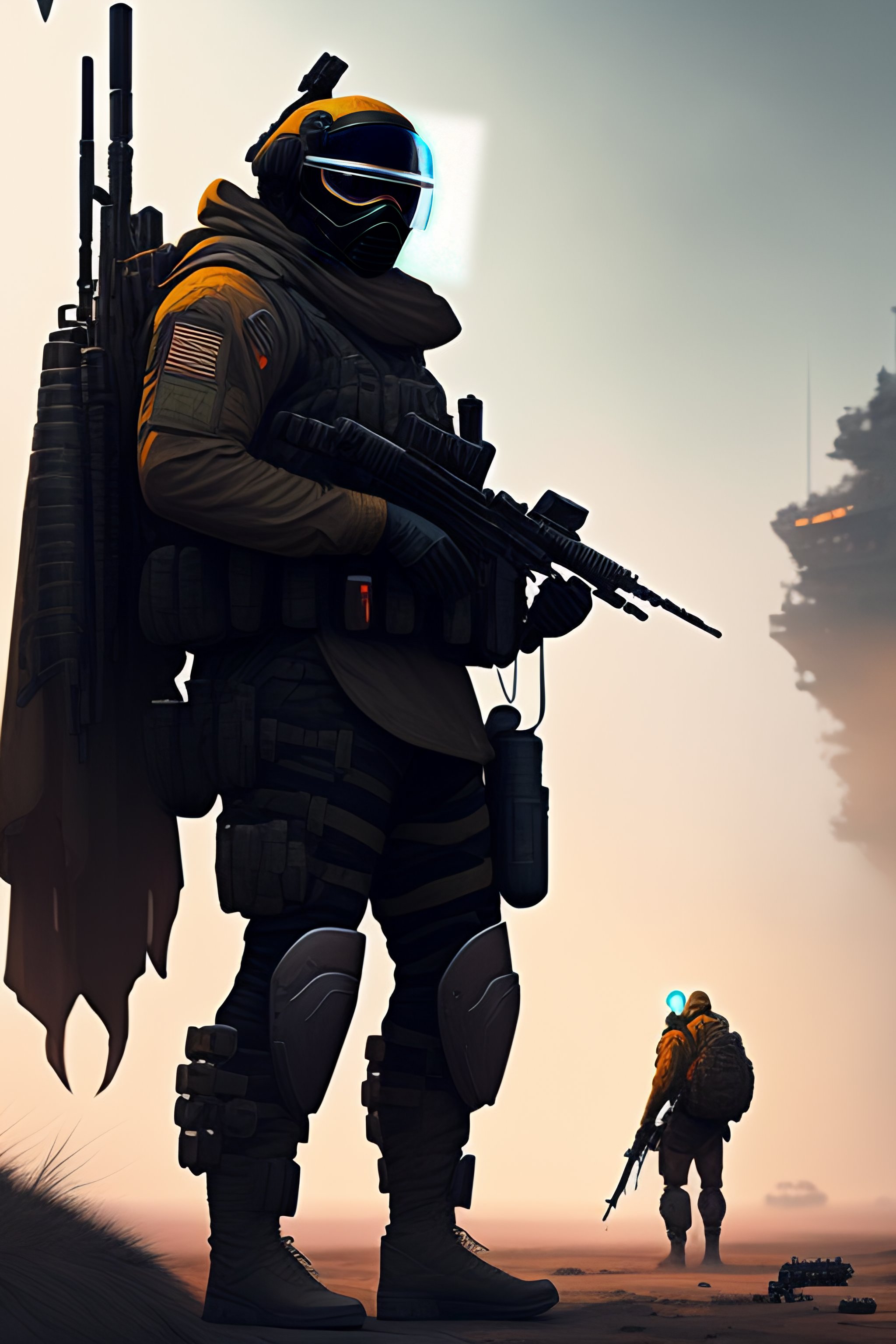 Lexica - Masked special forces soldier heavily armored intimidating by ...