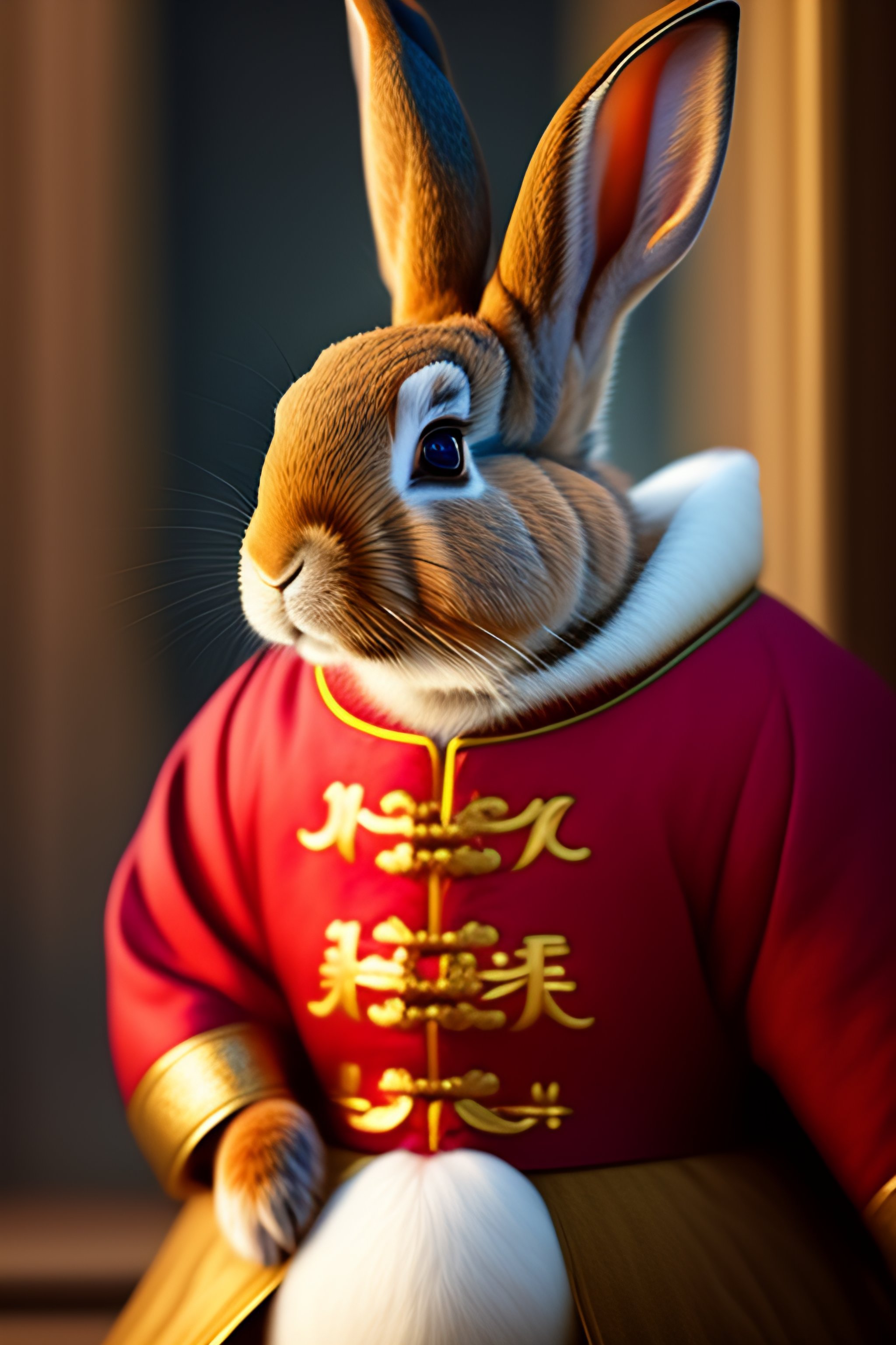 Lexica - A rabbit in a Chinese coat