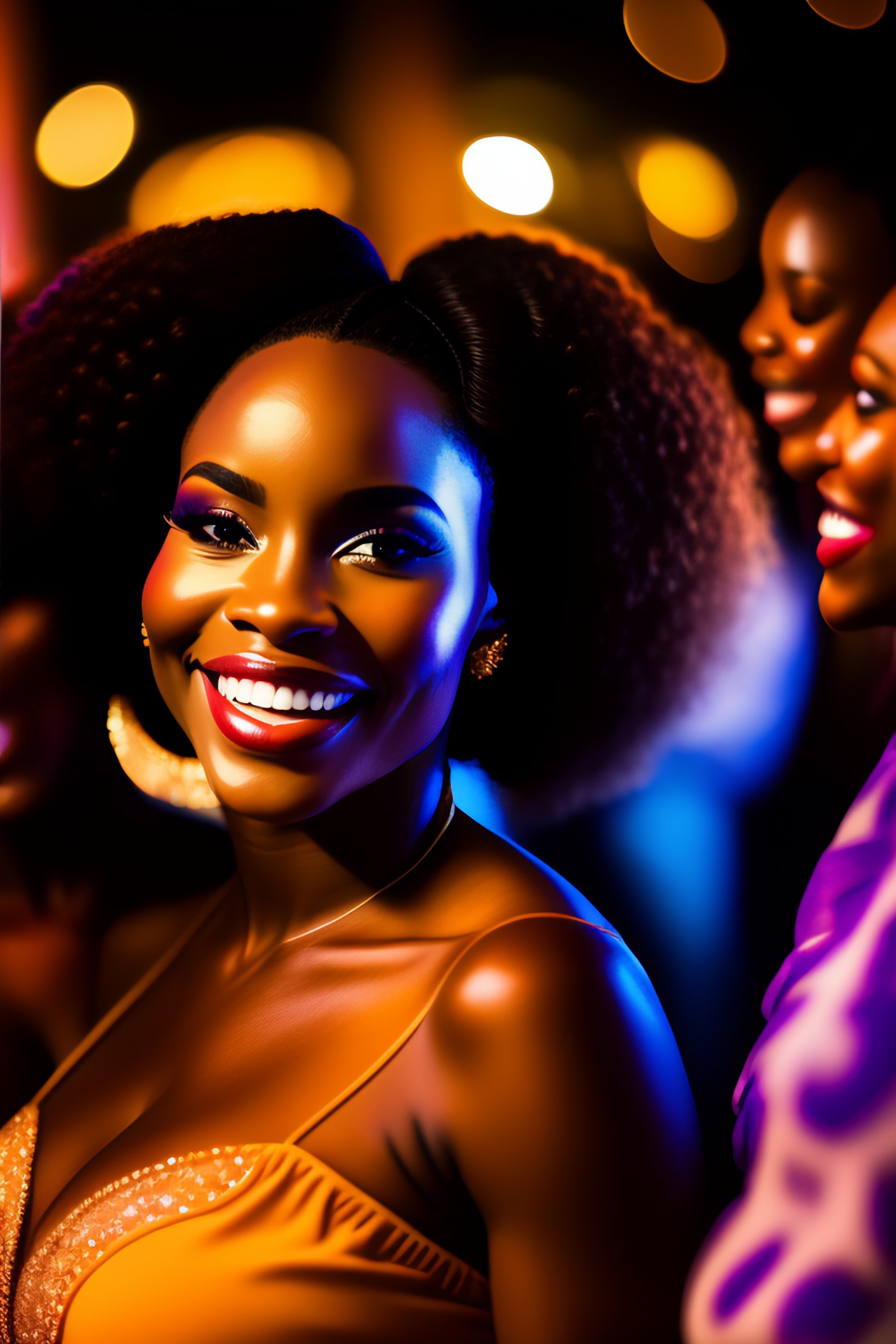 Lexica - Group of beautiful African Women out clubbing and having the ...