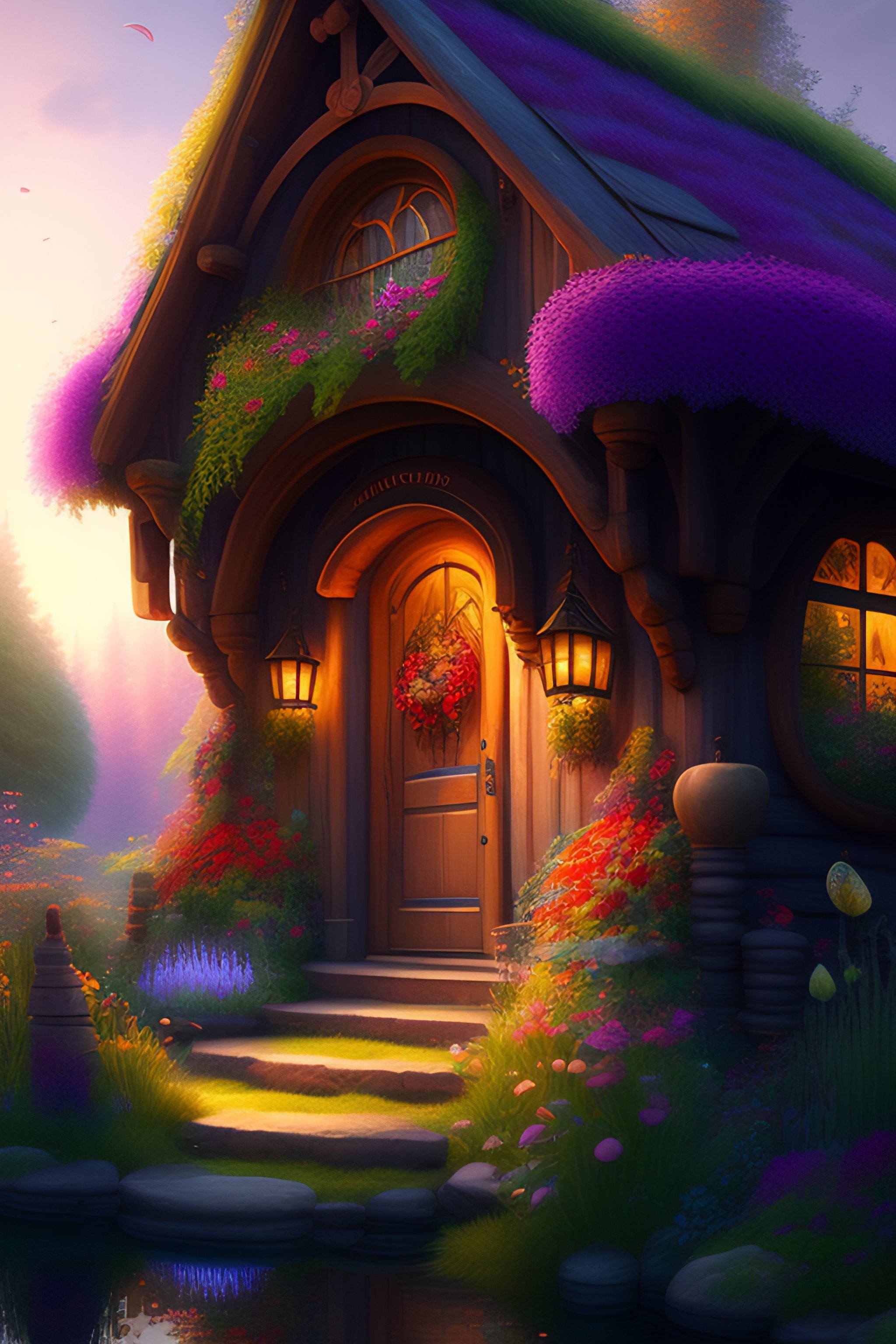 Lexica - Minions inside, beautiful, cozy, inviting, bloomcore, decopunk ...