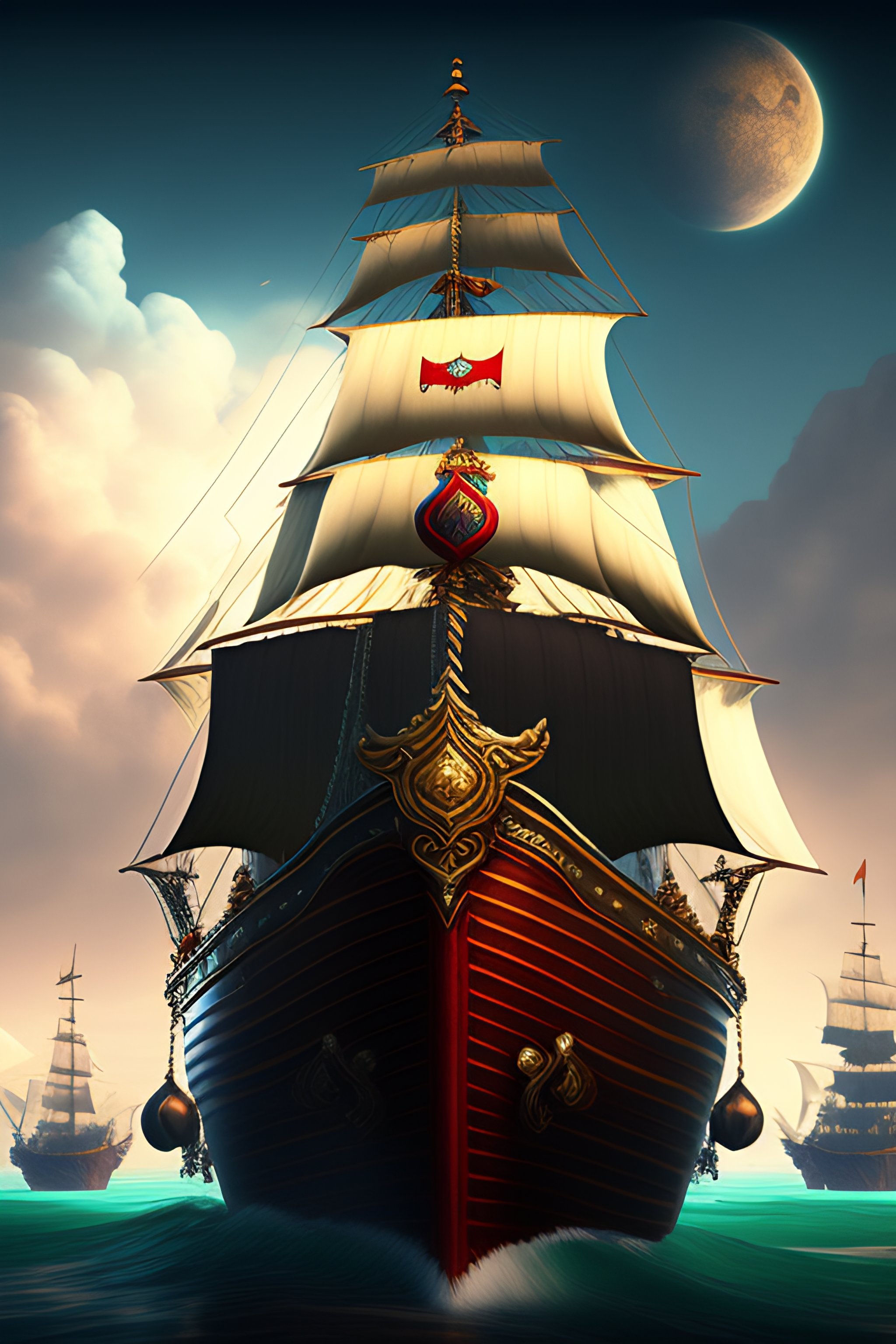 Lexica - Pirat Patty from Risen 2 Dark Waters CRPG on pirat ship, art