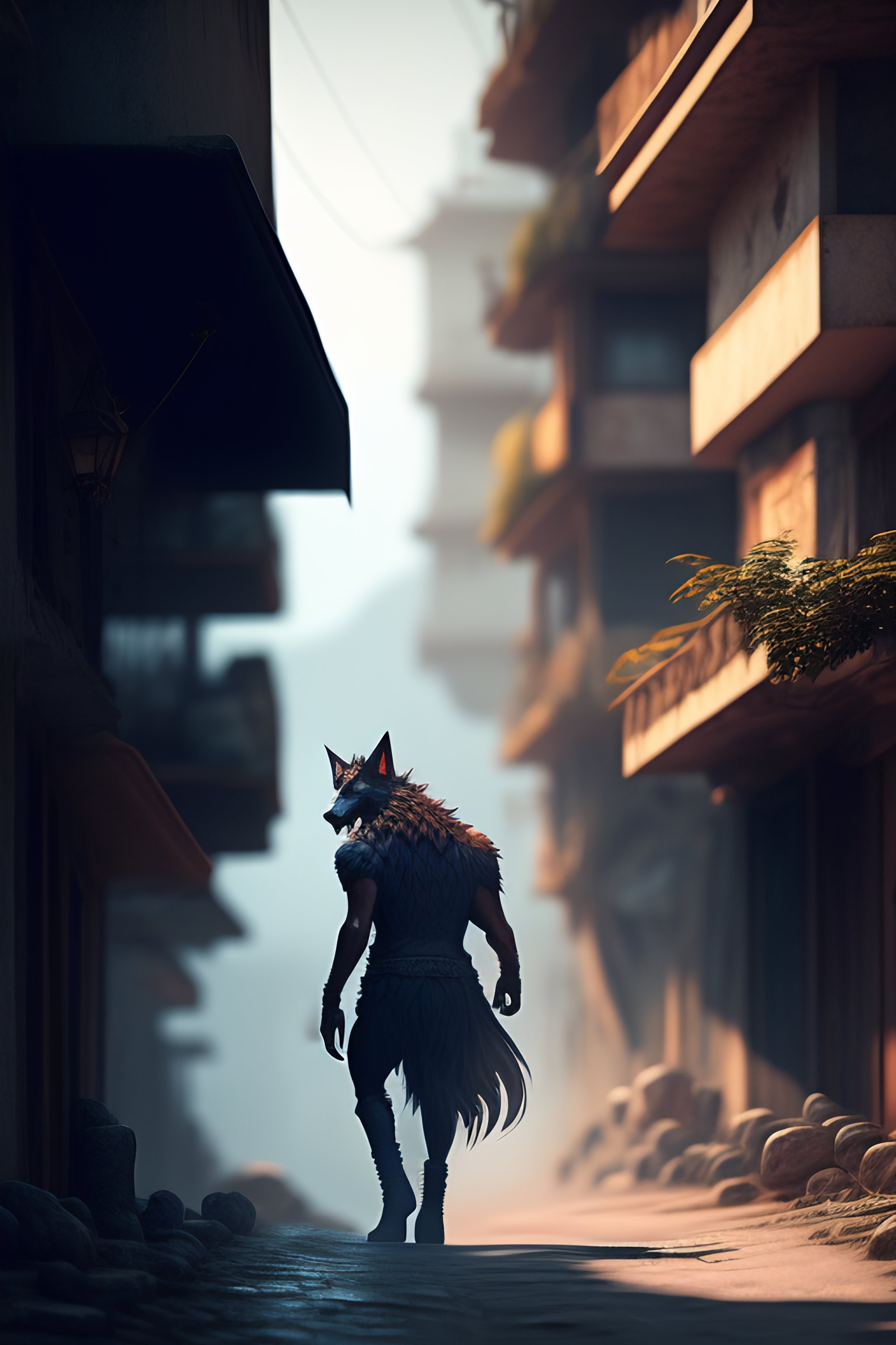Lexica - A Werewolf moster walking through the Brazilians Favelas Movie ...