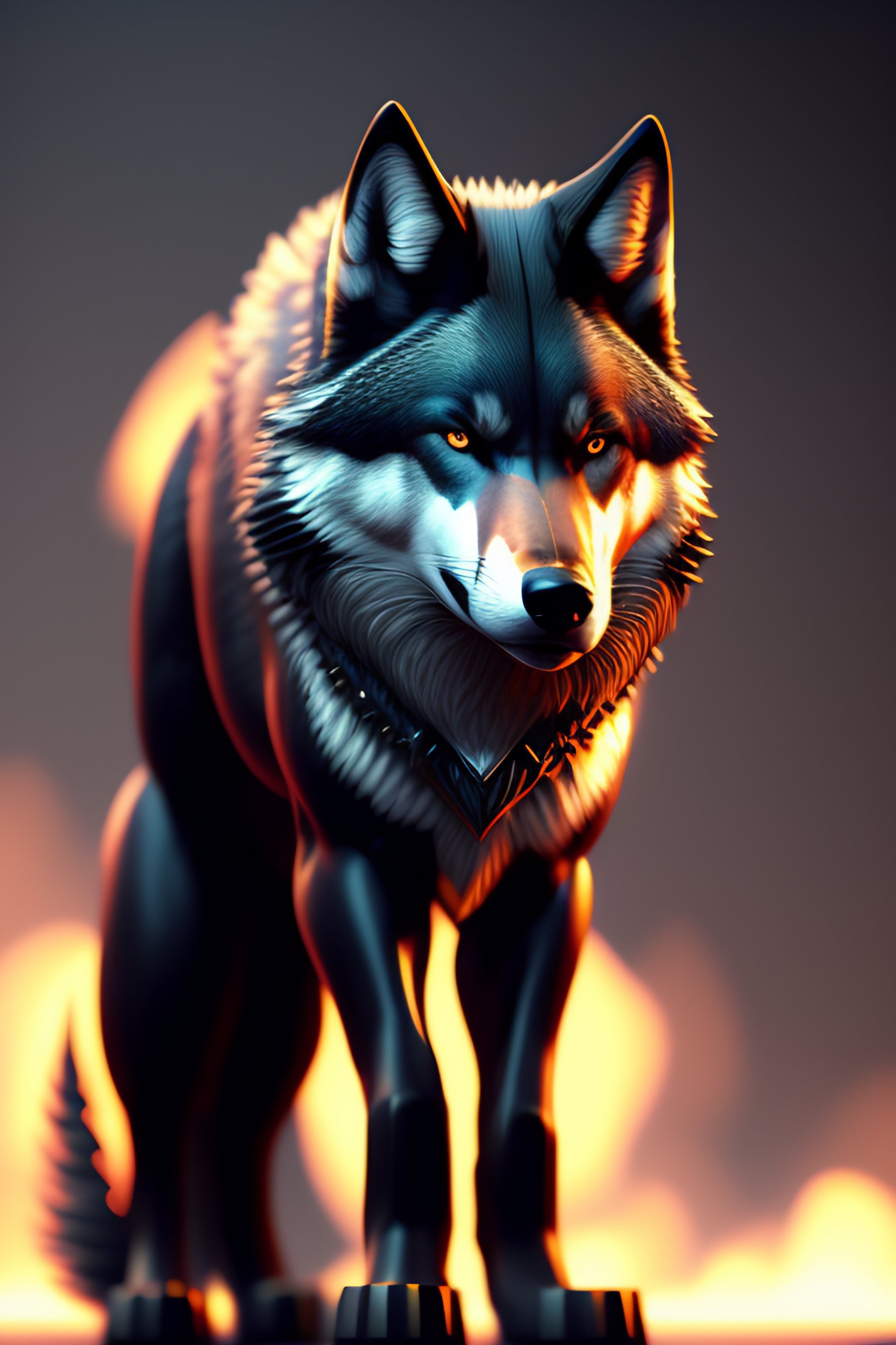 Lexica - Beautiful cg illustration Batman Wolf armor, Intrincate Armor,