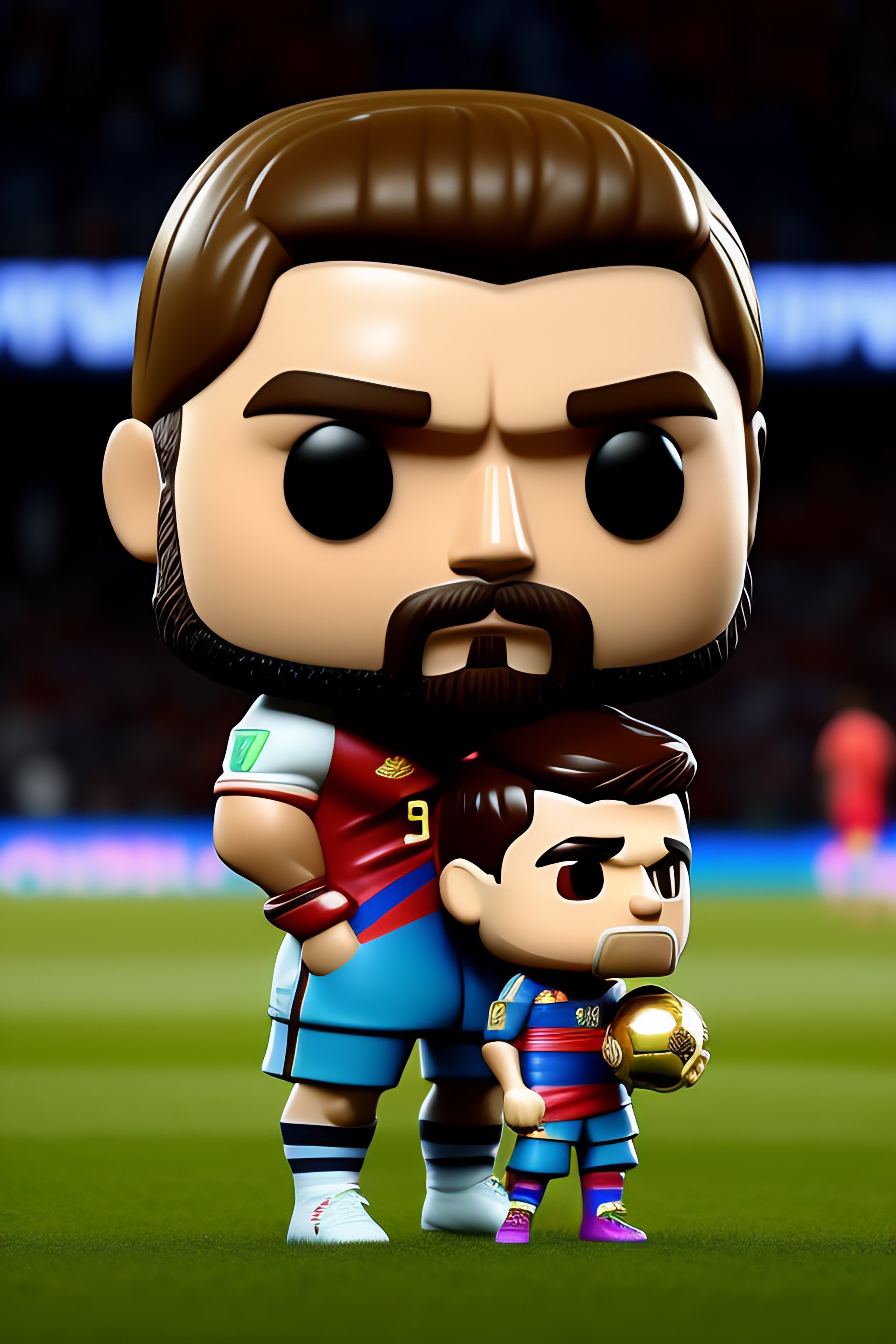 Lexica - Leonel messi as funko pop holding and kissing the soccer world ...