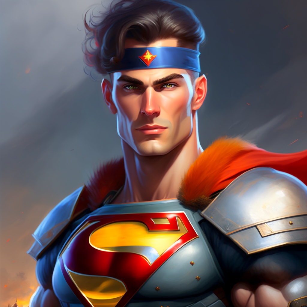 Lexica - Portrait of a warhammer superman, epic, tragic, military art ...