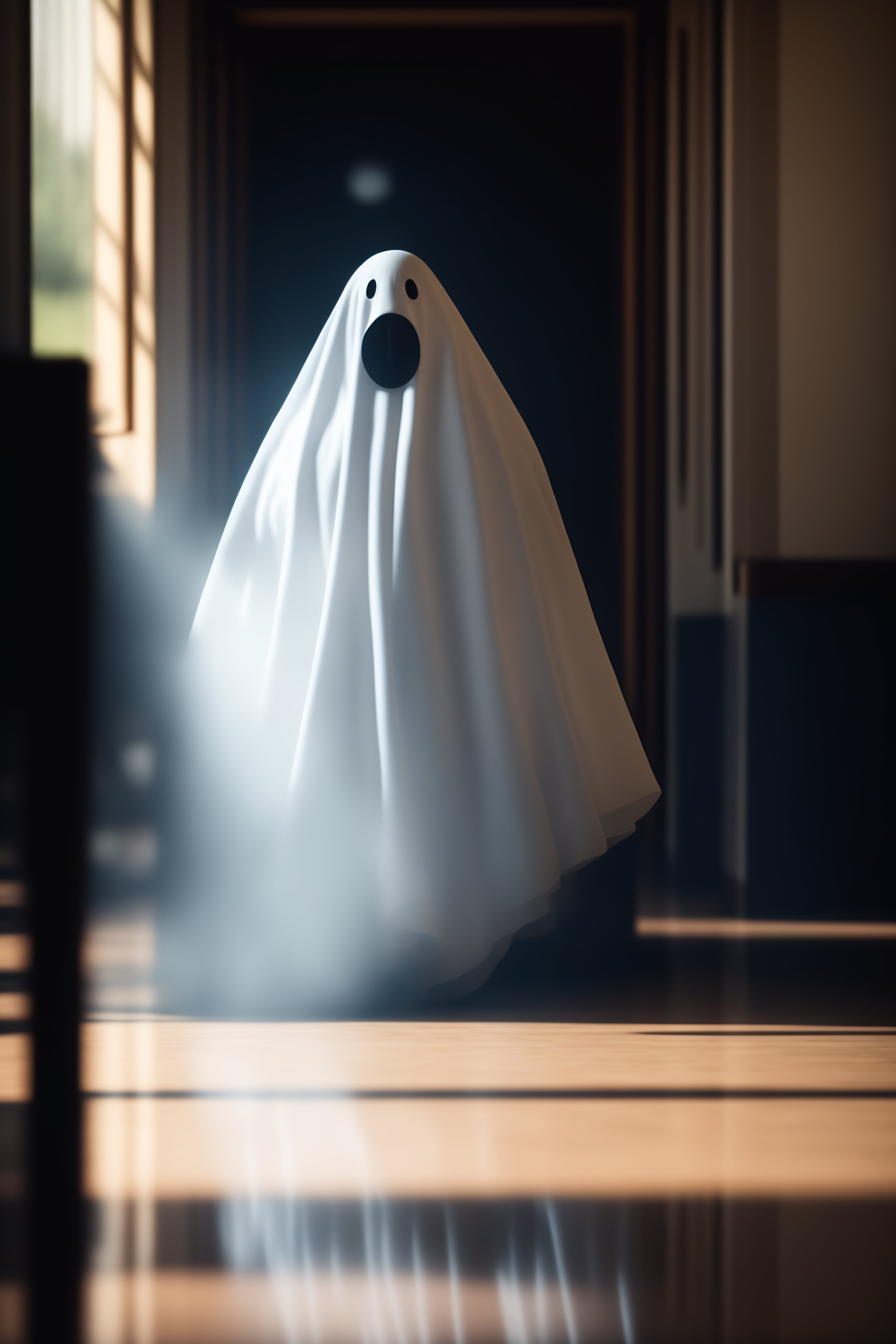 Lexica - A ghost at school , cinematic scene , extra realistic , 8k