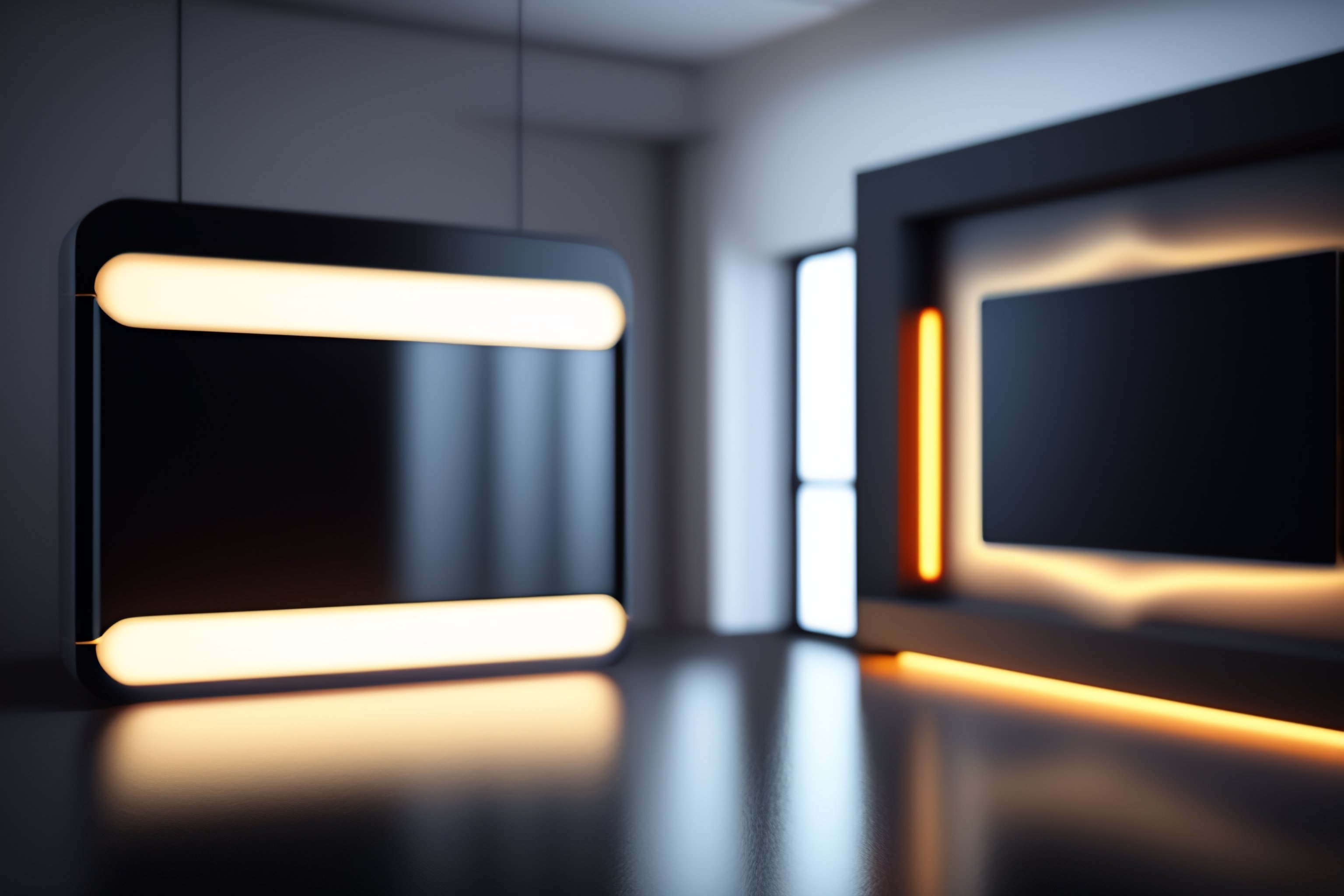Lexica - Interview scenery, tv show, office, tv black screen, neutral ...