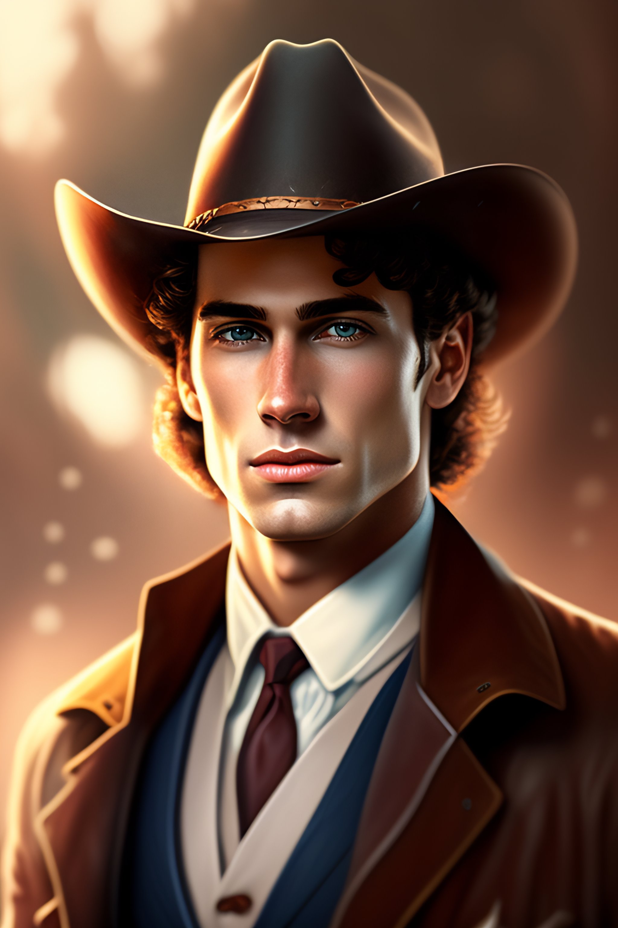 Lexica - Rich american doctor cowboy 30 years old pale man from ...