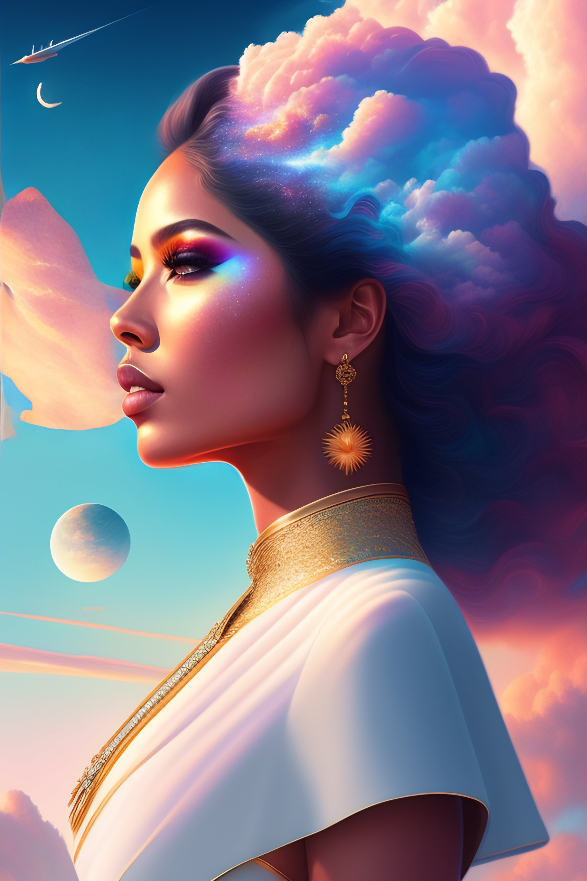 Lexica - .Your thoughts become your reality cloud, sky, and sun in the ...