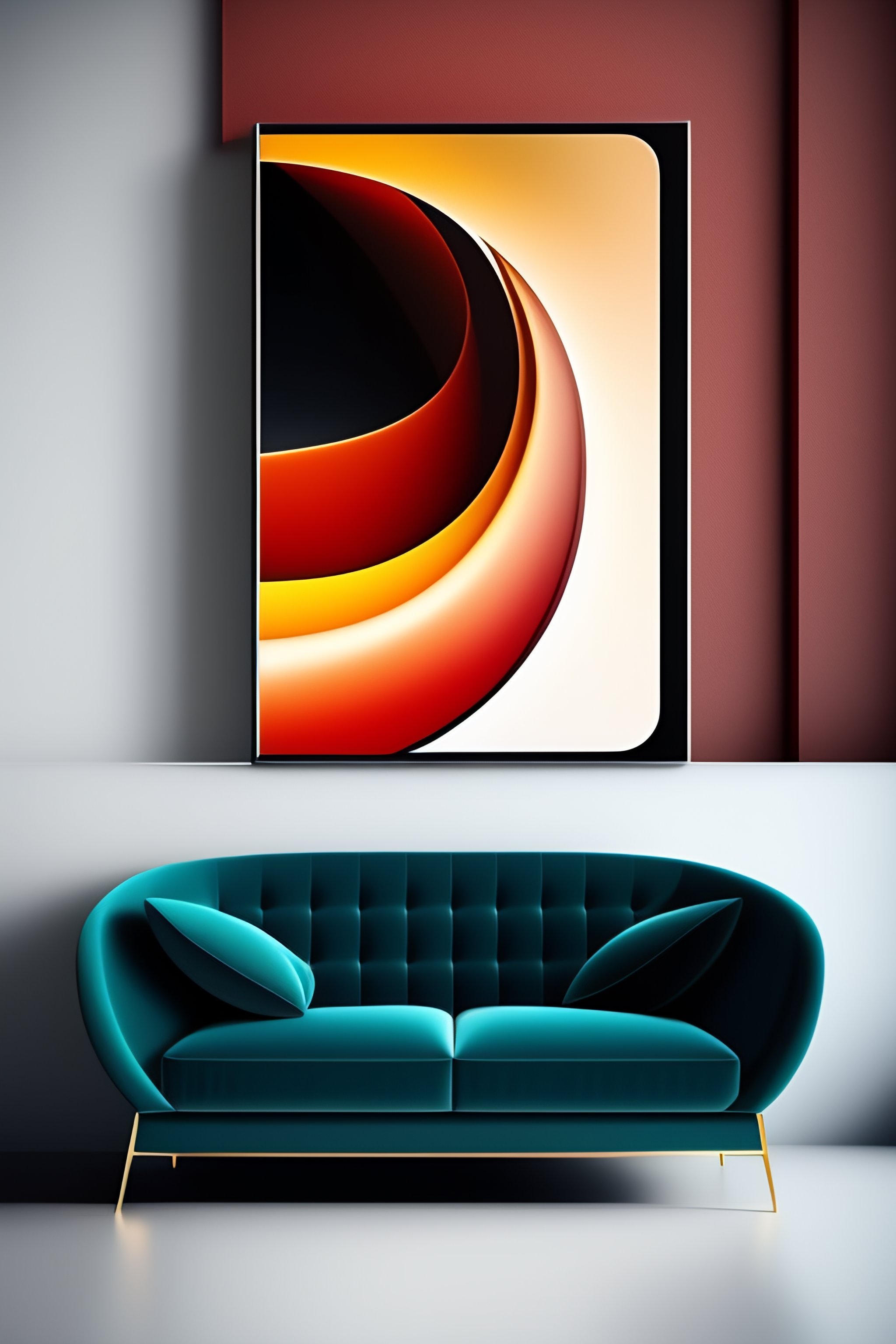 Lexica - Abstract magazine cover, 4k, furniture, premium, shelves, simple