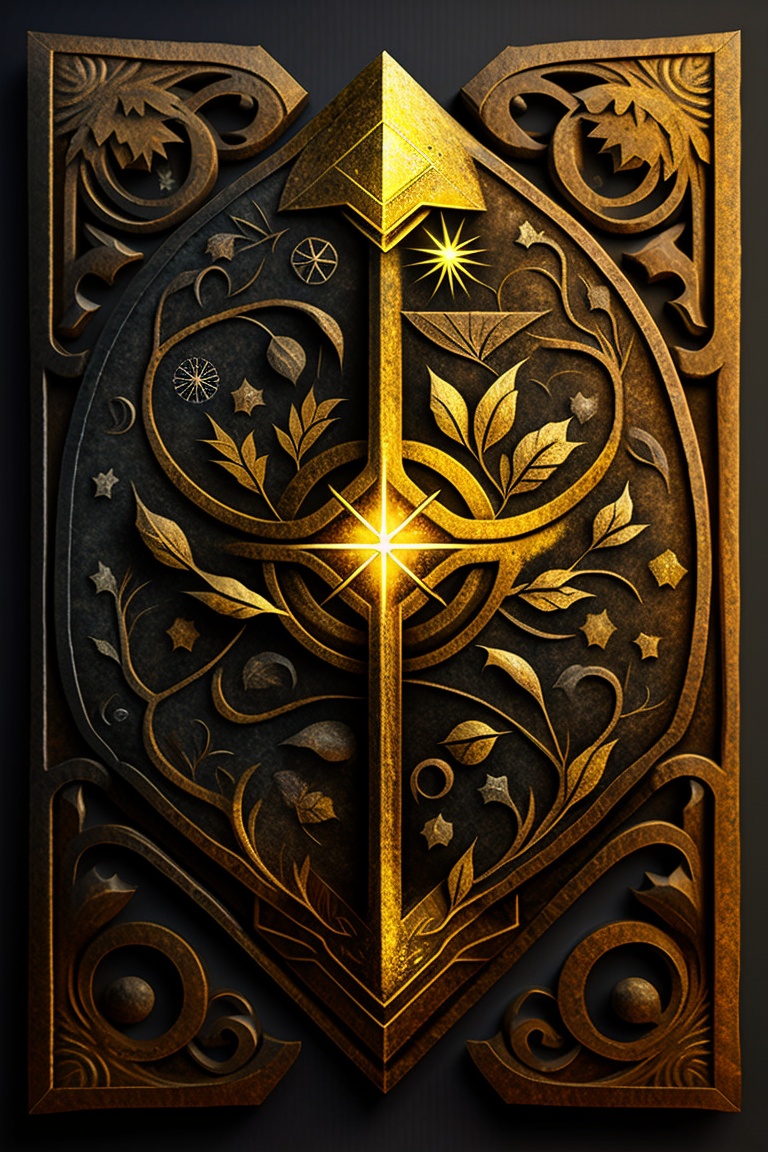 Lexica - Life's artifact symbol in the cosmic void, with rough stone ...