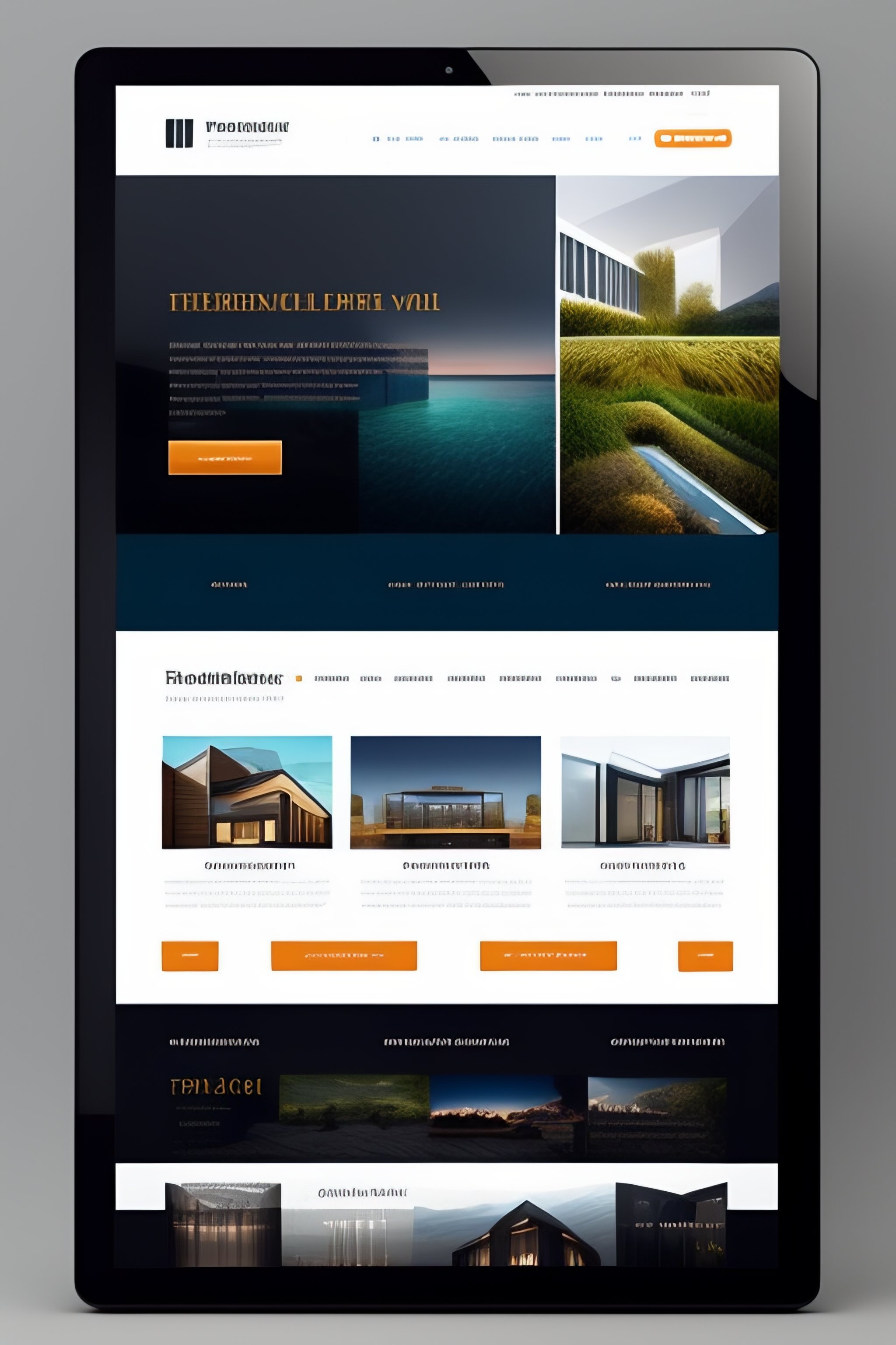 Lexica - Web design for architectural company threejs --v 4 --ar 3:2 ...