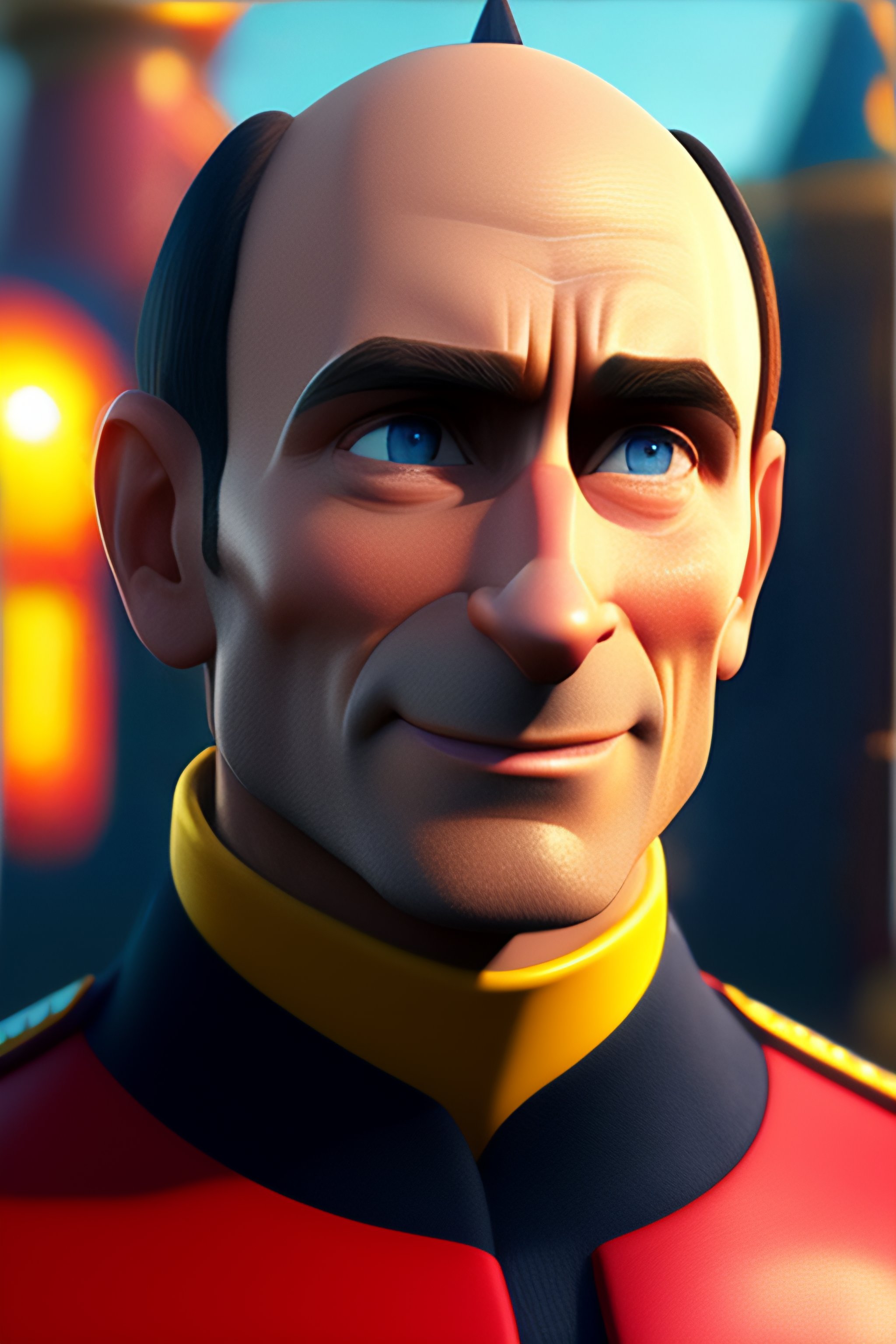 Lexica - "Vladimir Putin" as a pixar disney character from Cars , real ...